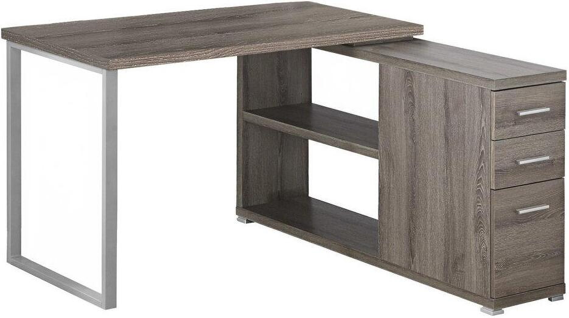 Computer Desk In Dark Taupe With Left Or Right Facing Corner I 7134 by ...