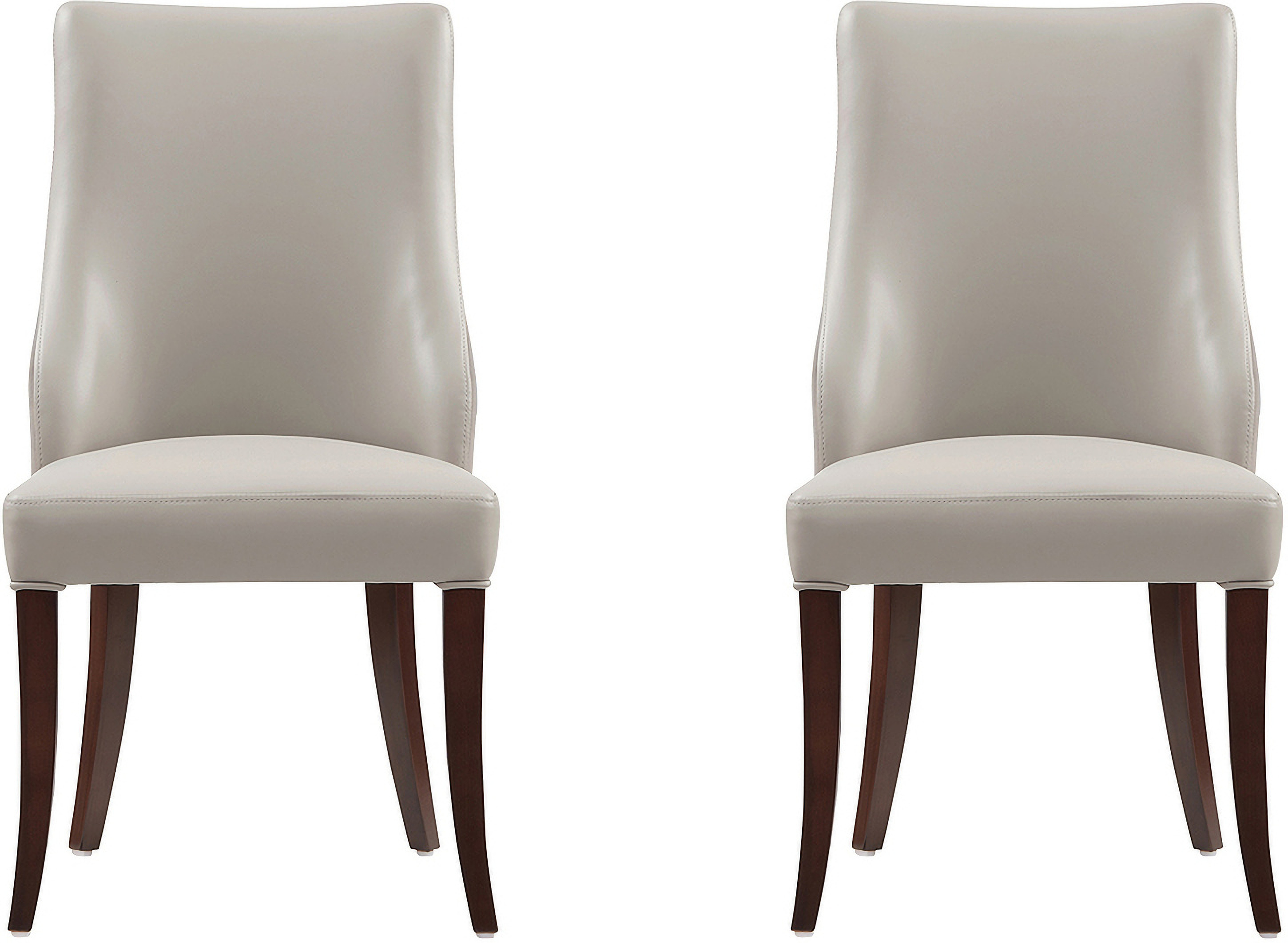 Connie Dining Chair Set of 2 In Light Grey by Manhattan Comfort ...