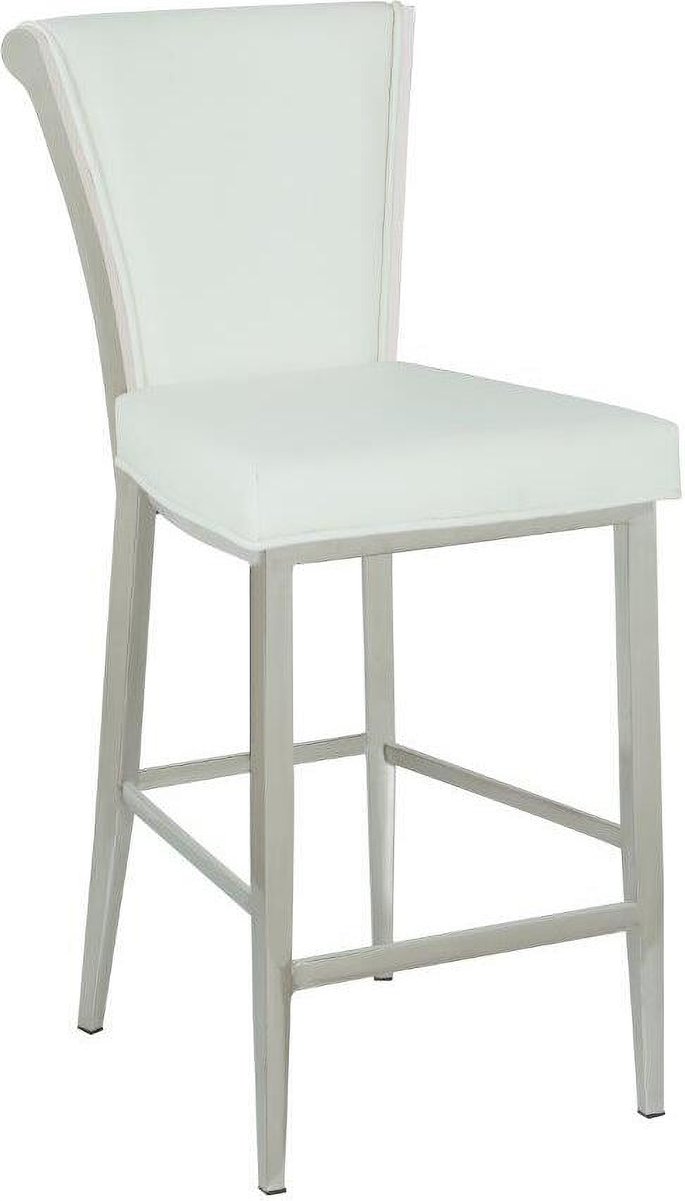 Contemporary Flare Back Bar Stool In Stainless Steel by Chintaly ...