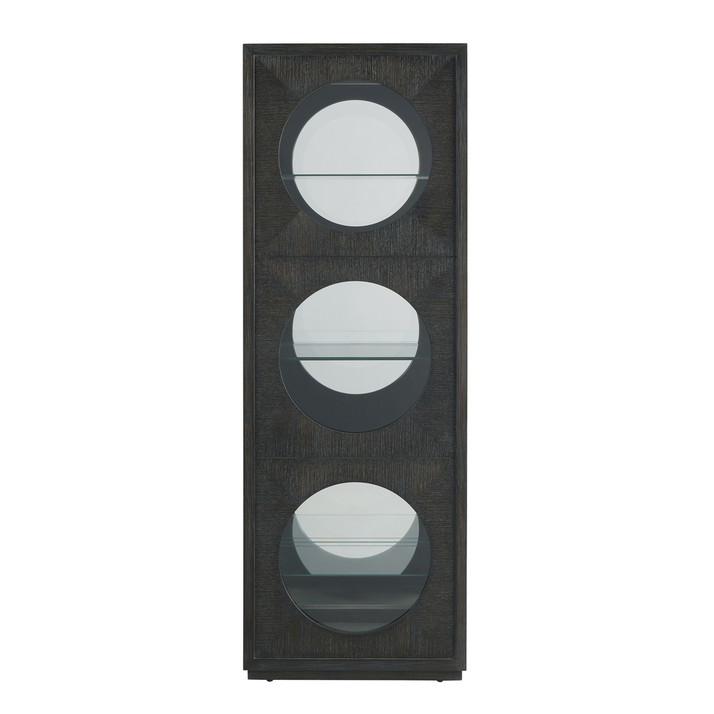 Contemporary Side Entry Curio Cabinet In Brown by Pulaski | 1StopBedrooms