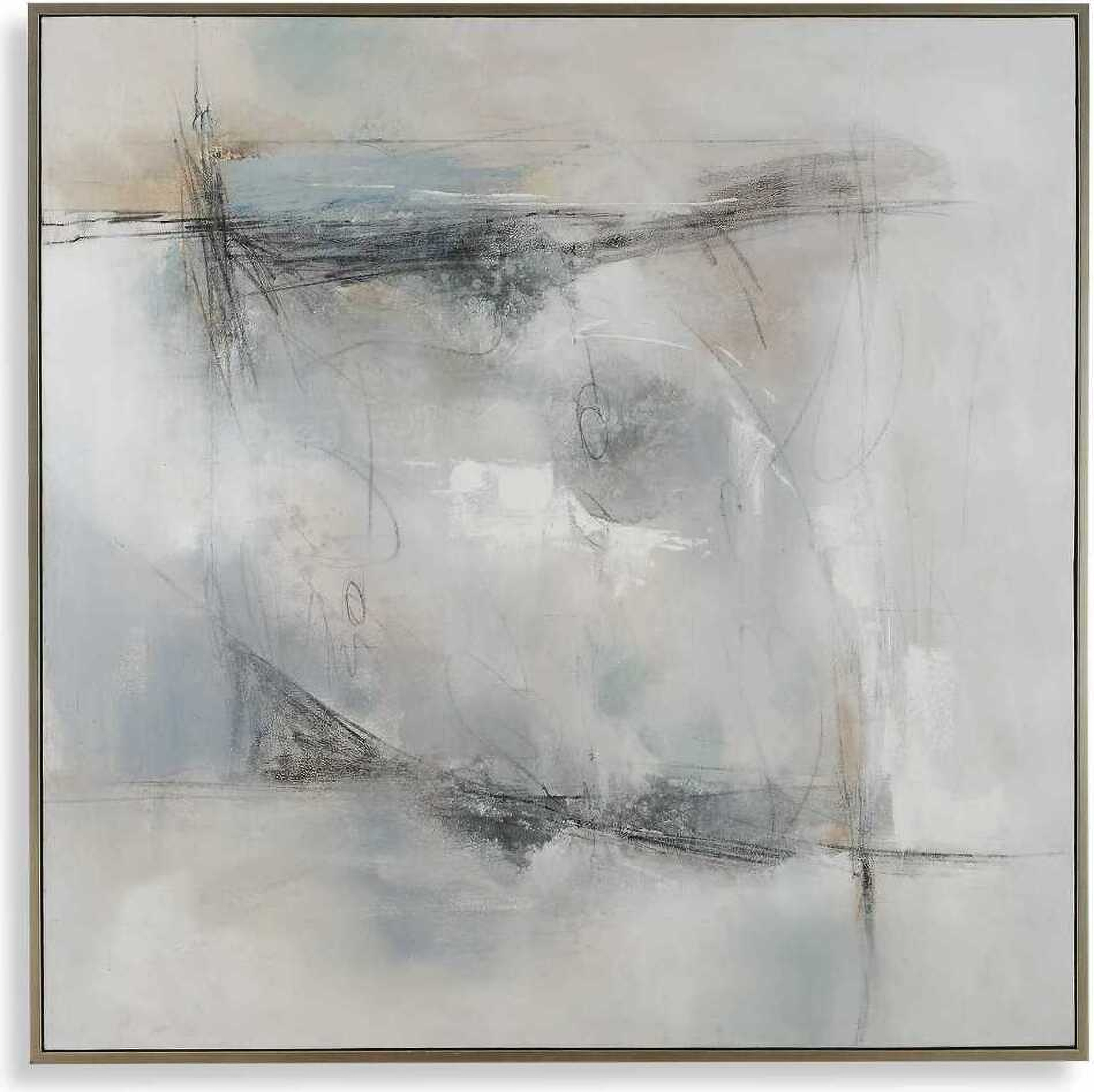 Contort Hand Painted Abstract Art In Multi by Uttermost | 1StopBedrooms