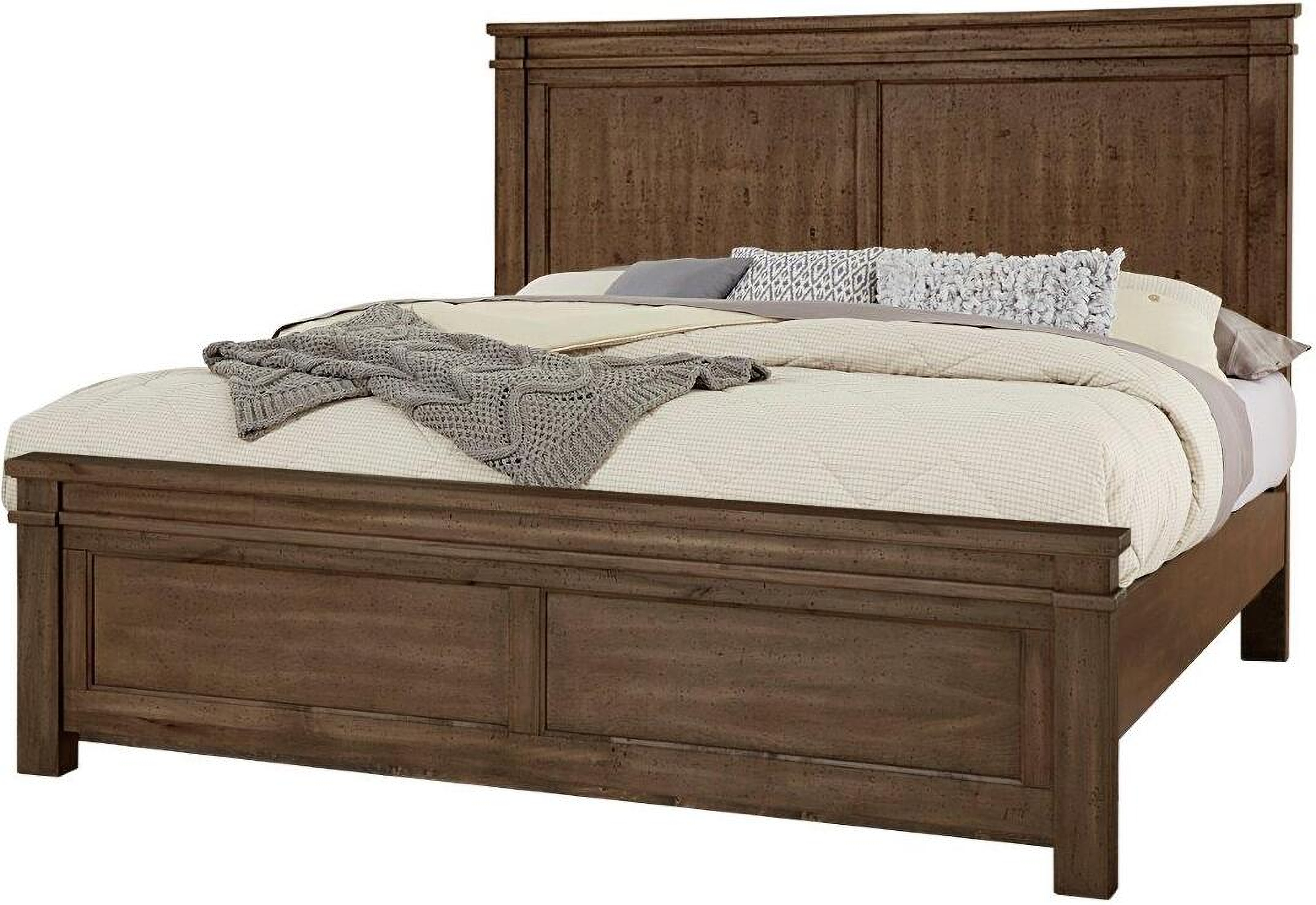 Cool Rustic King Mansion Bed In Mink by Artisan & Post | 1StopBedrooms