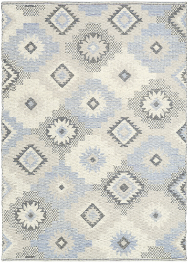 Copenhagen Modern 8' x 10' Indoor Rug In Ivory Blue by Nourison ...