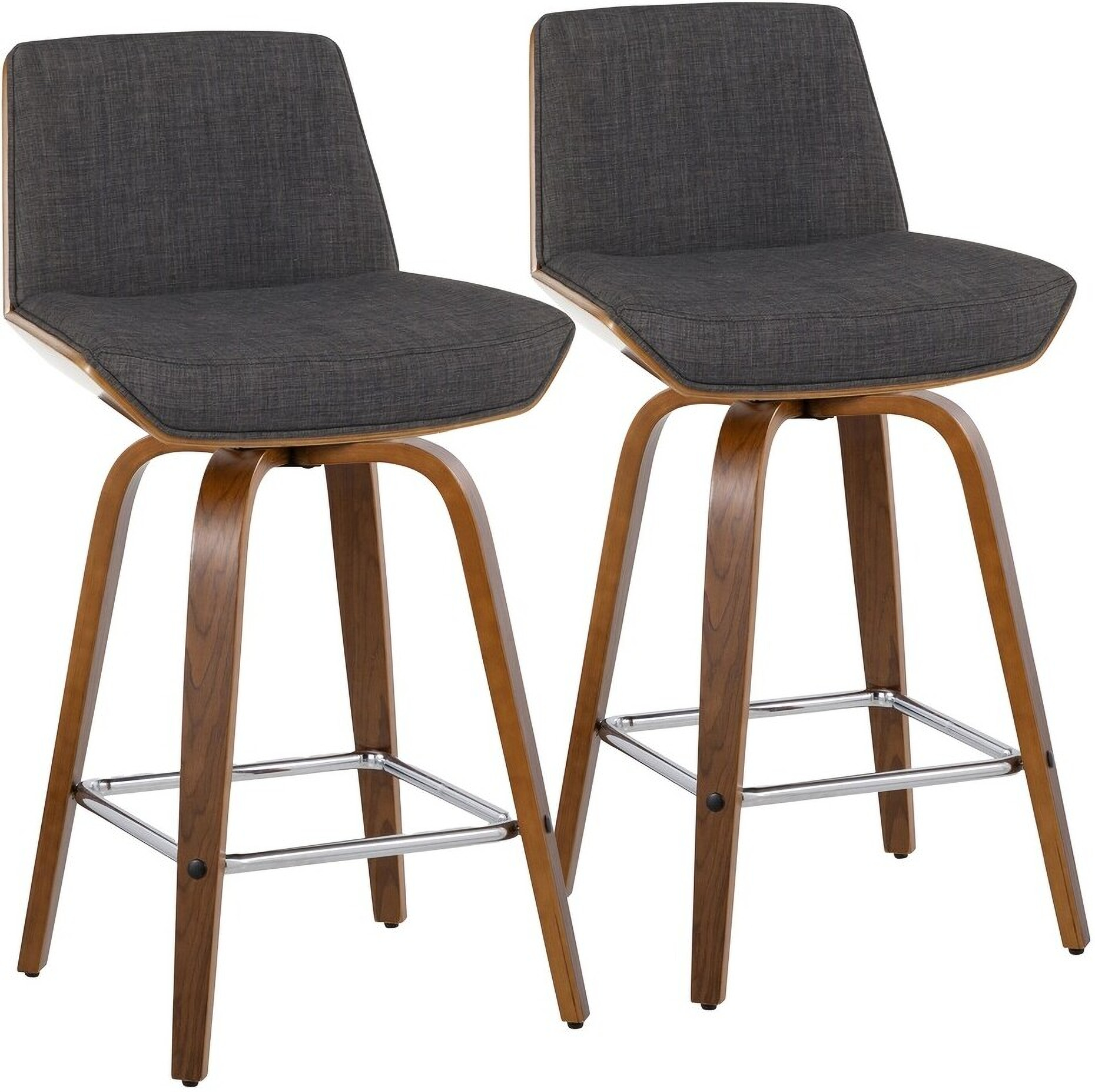 Corazza 26 Inch Fixed Height Counter Stool Set of 2 In Black by ... Corazza 26 Inch Fixed Height Counter Stool Set of 2 In Black by ...