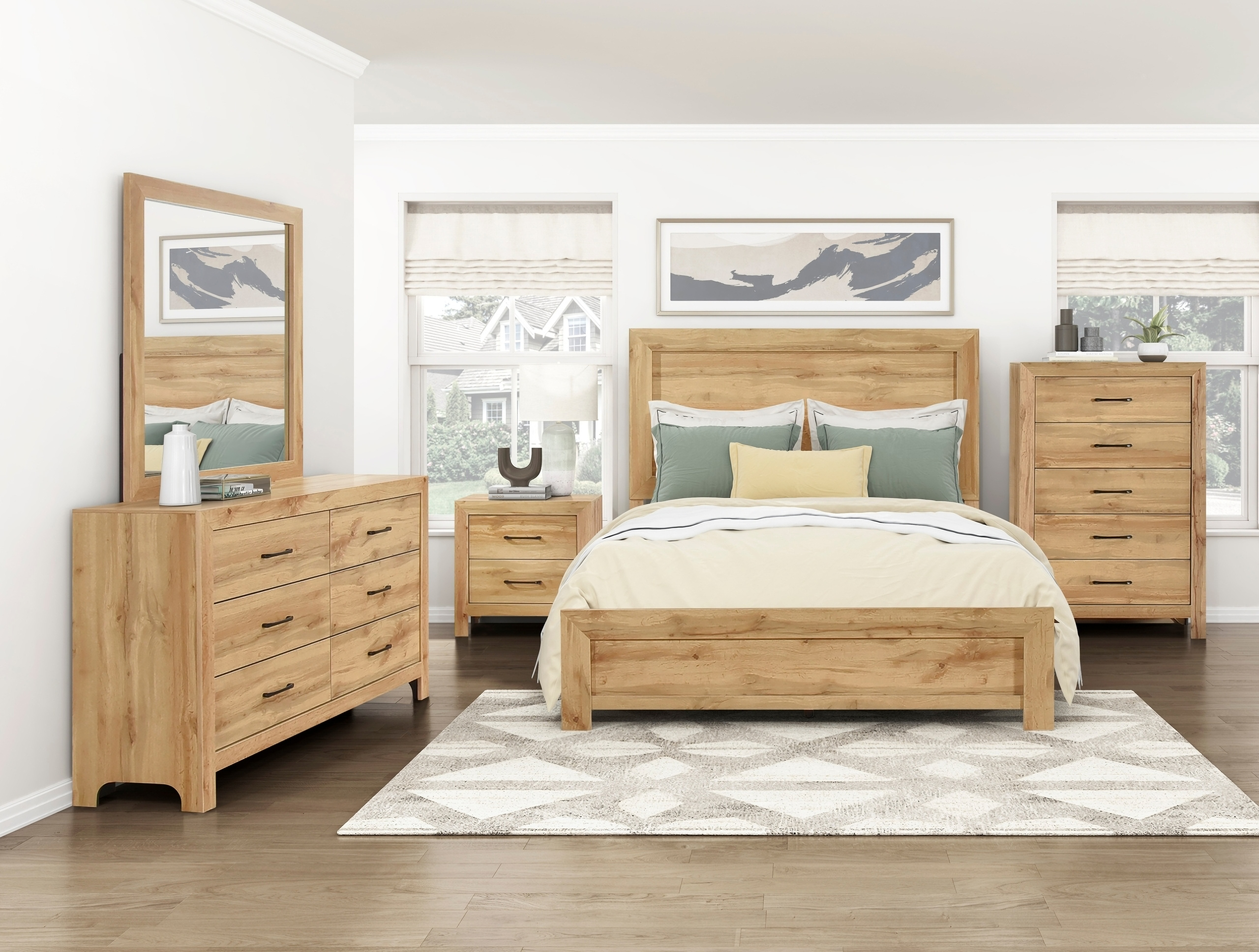 Corbin Bedroom Set In Natural by Homelegance | 1StopBedrooms