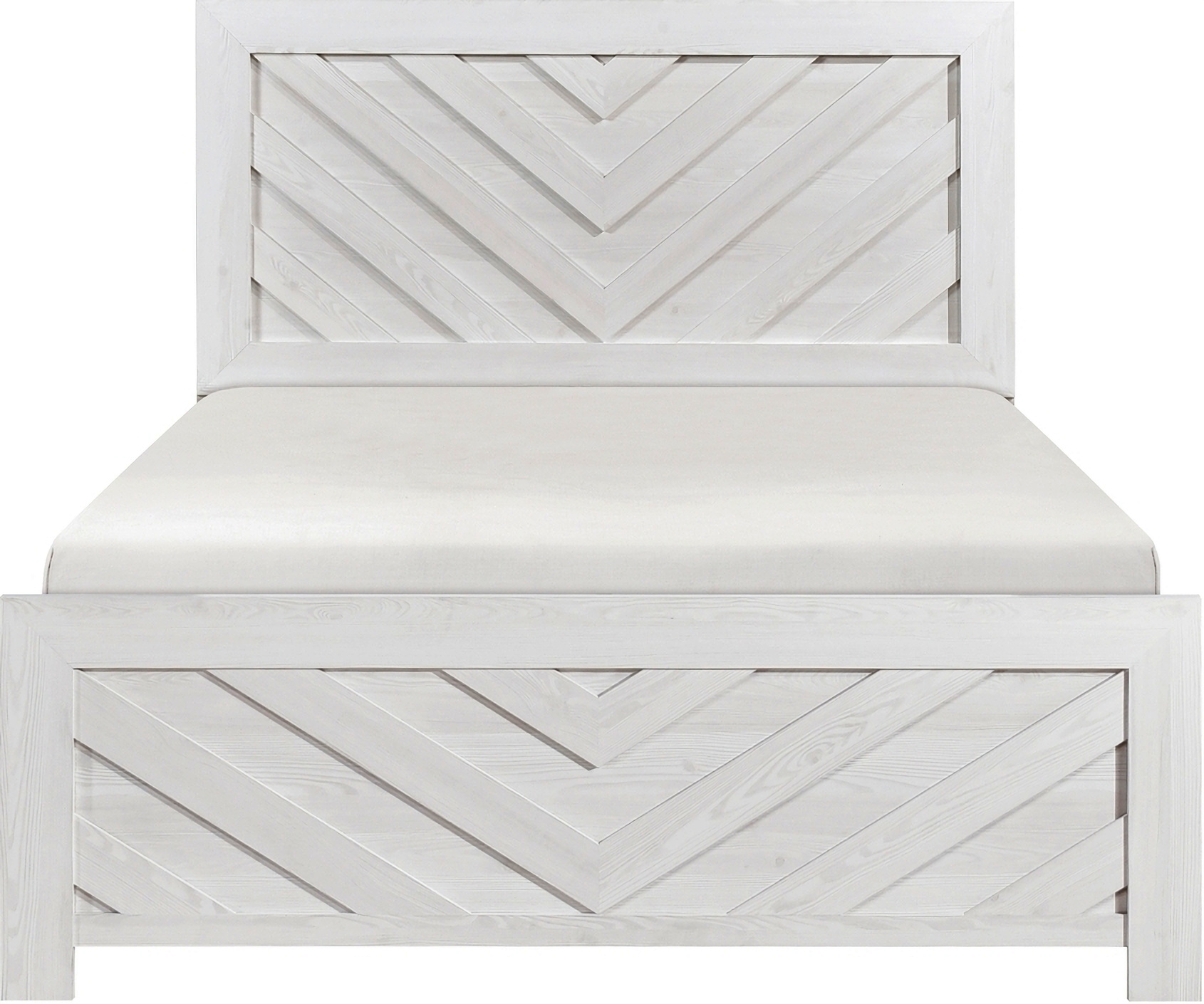 Corbin Full Panel Bed In White by Homelegance | 1StopBedrooms