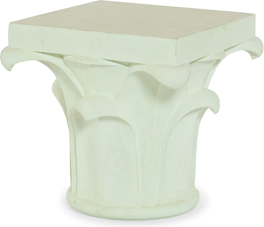 Corinthian Column Side Table In White by Century Furniture | 1StopBedrooms