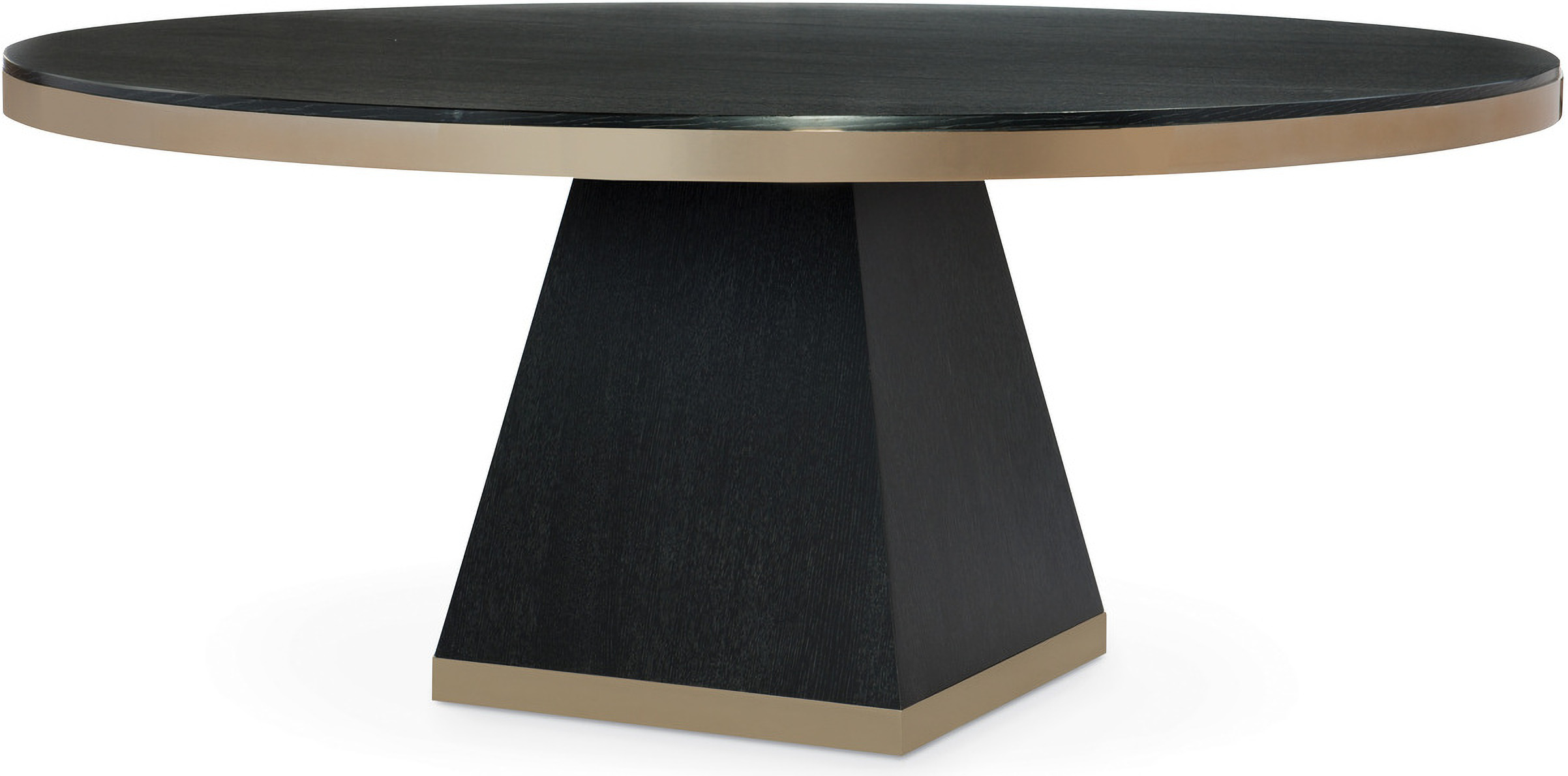 Corso 72 Inch Round Dining Table In Champagne by Century Furniture ...