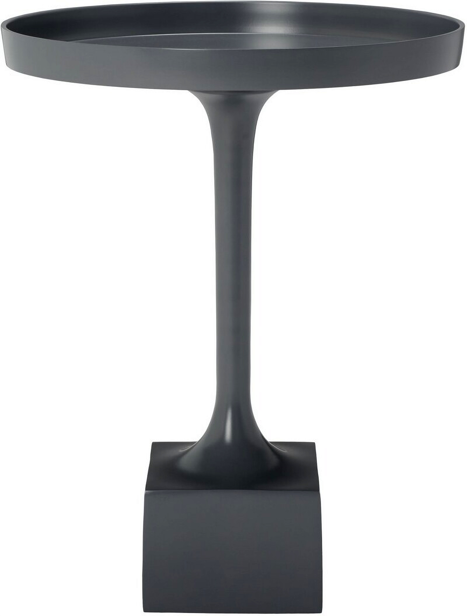 Corvus Round Side Table in Dark Grey by Safavieh | 1StopBedrooms
