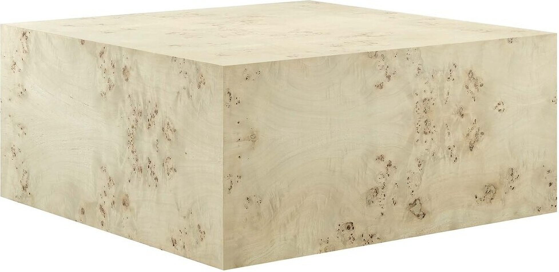 Cosmos 36 Inch Square Burl Wood Coffee Table In Burl by Modway ...