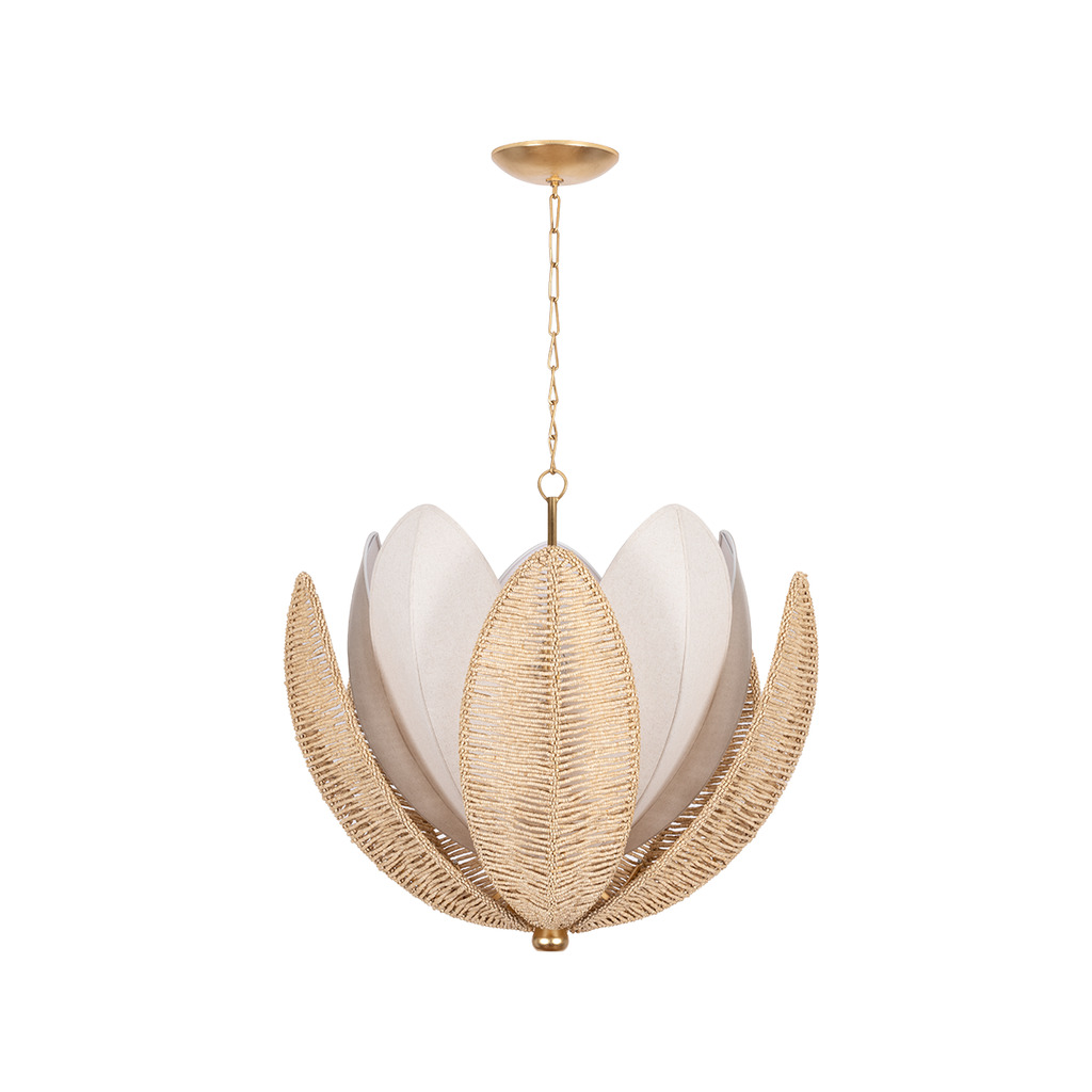 Costa Brava Chandelier In Vintage Gold Leaf by Hudson Valley Lighting ...