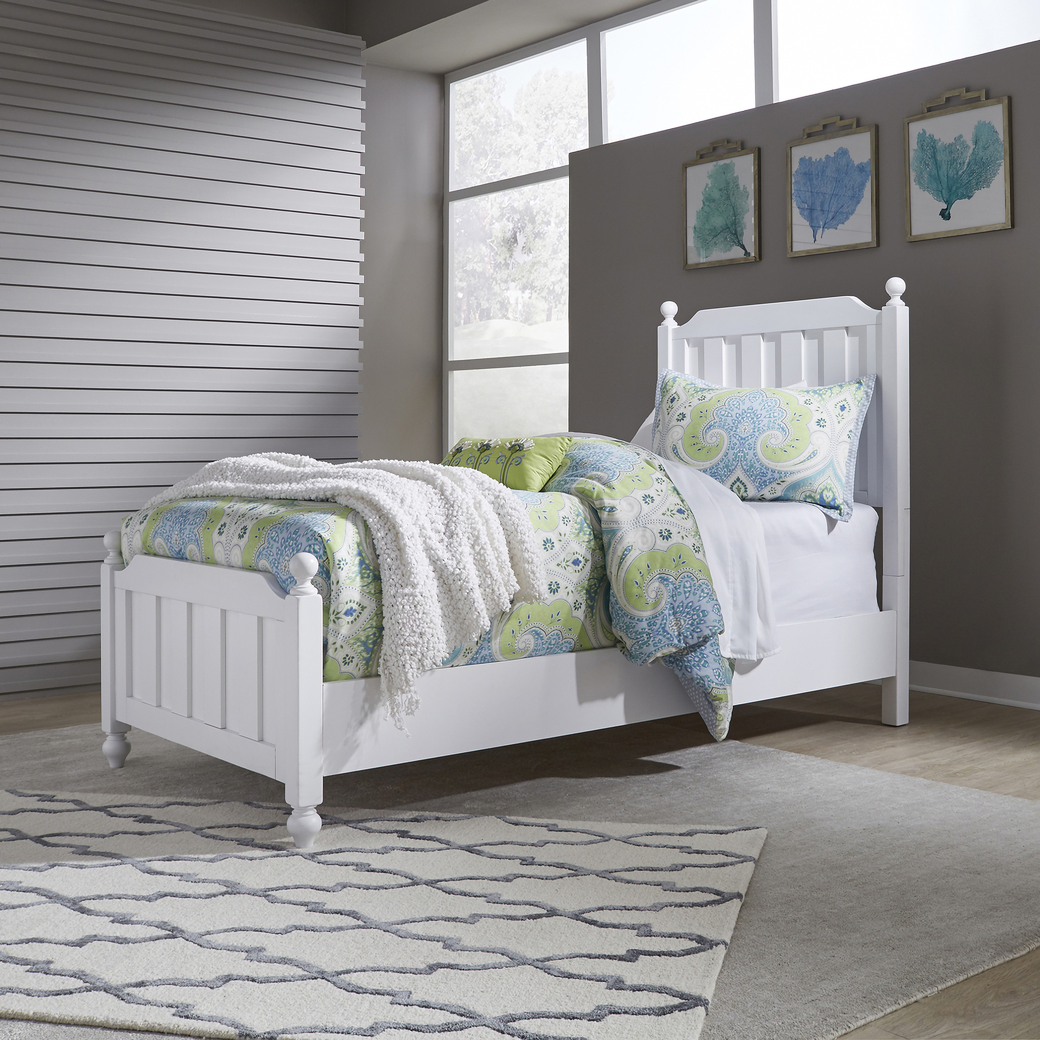 Cottage View White Full Panel Bed by Liberty | 1StopBedrooms