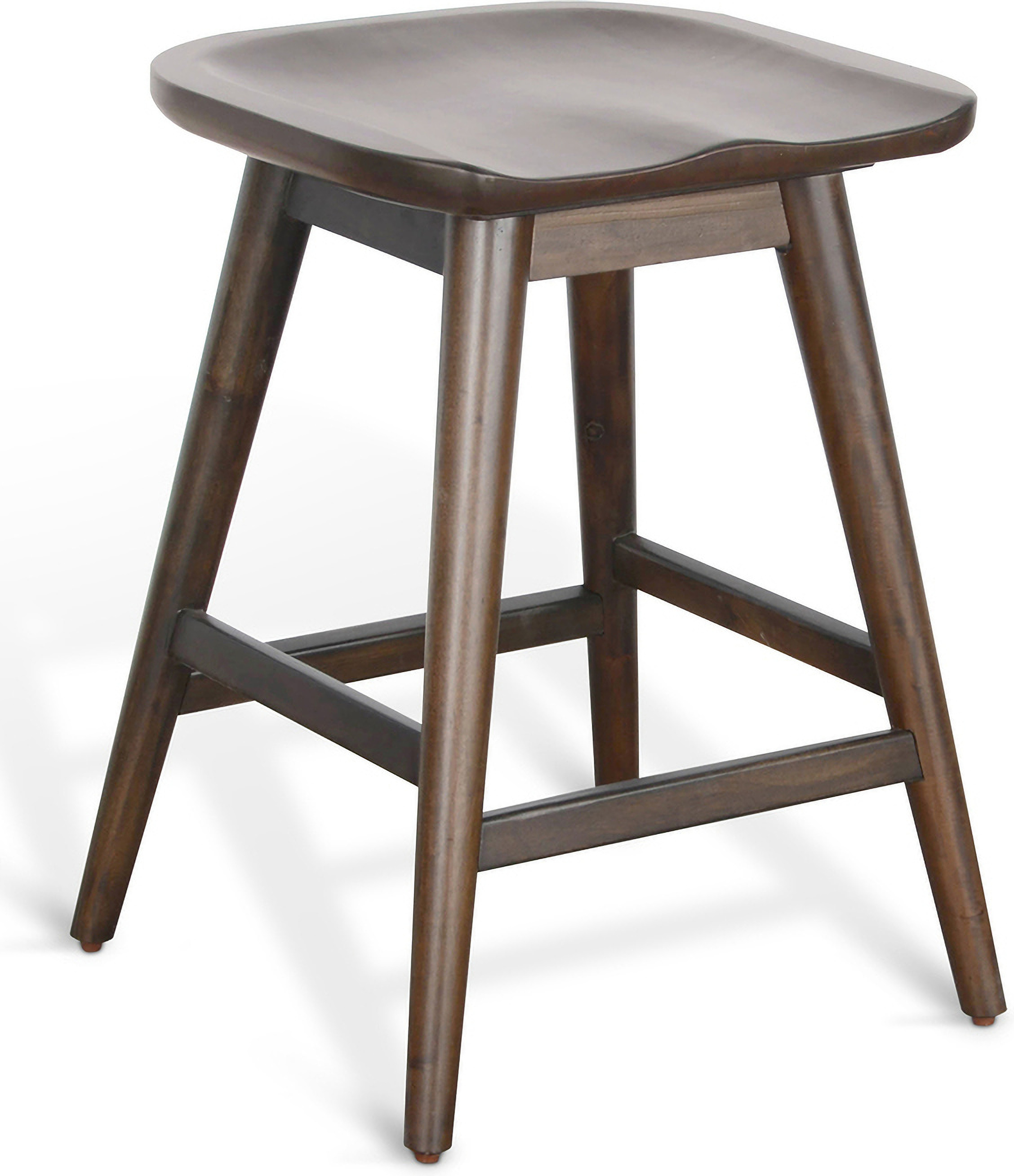 Counter Stool with Saddle Seat In Coffee Bean by Sunny Designs ...
