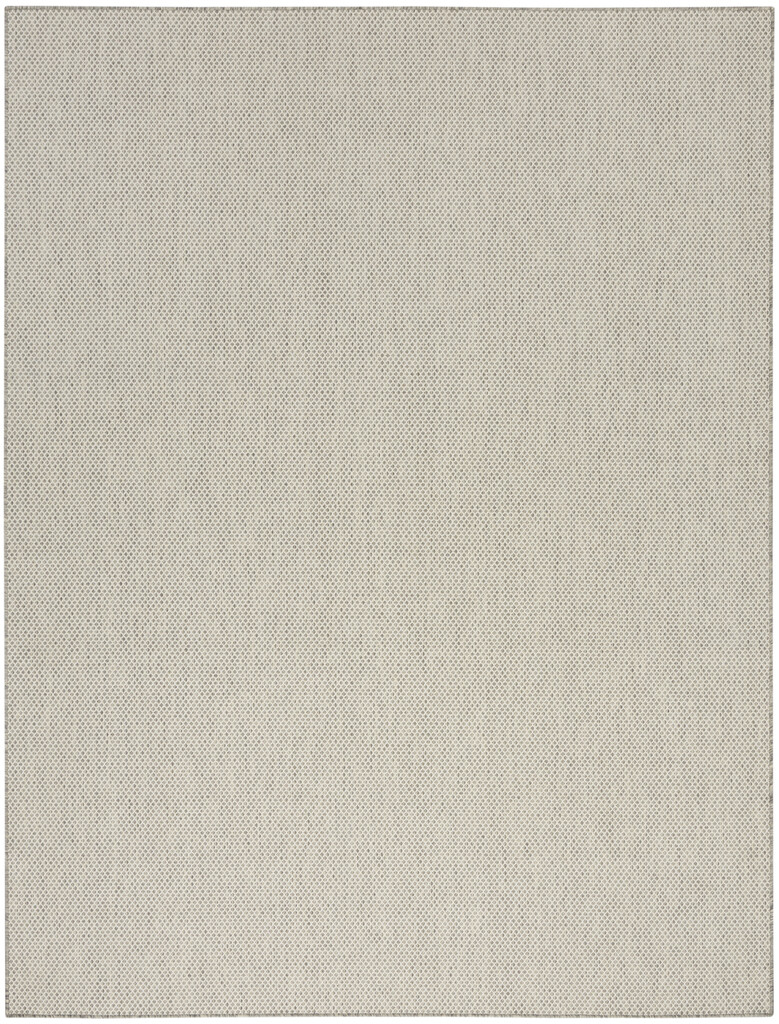Courtyard 10' x 14' Rug In Ivory and Silver by Nourison | 1StopBedrooms