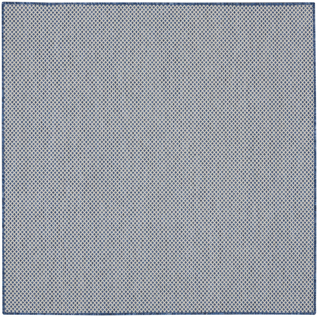 Courtyard 5' x 5' Square Rug In Ivory Blue by Nourison | 1StopBedrooms