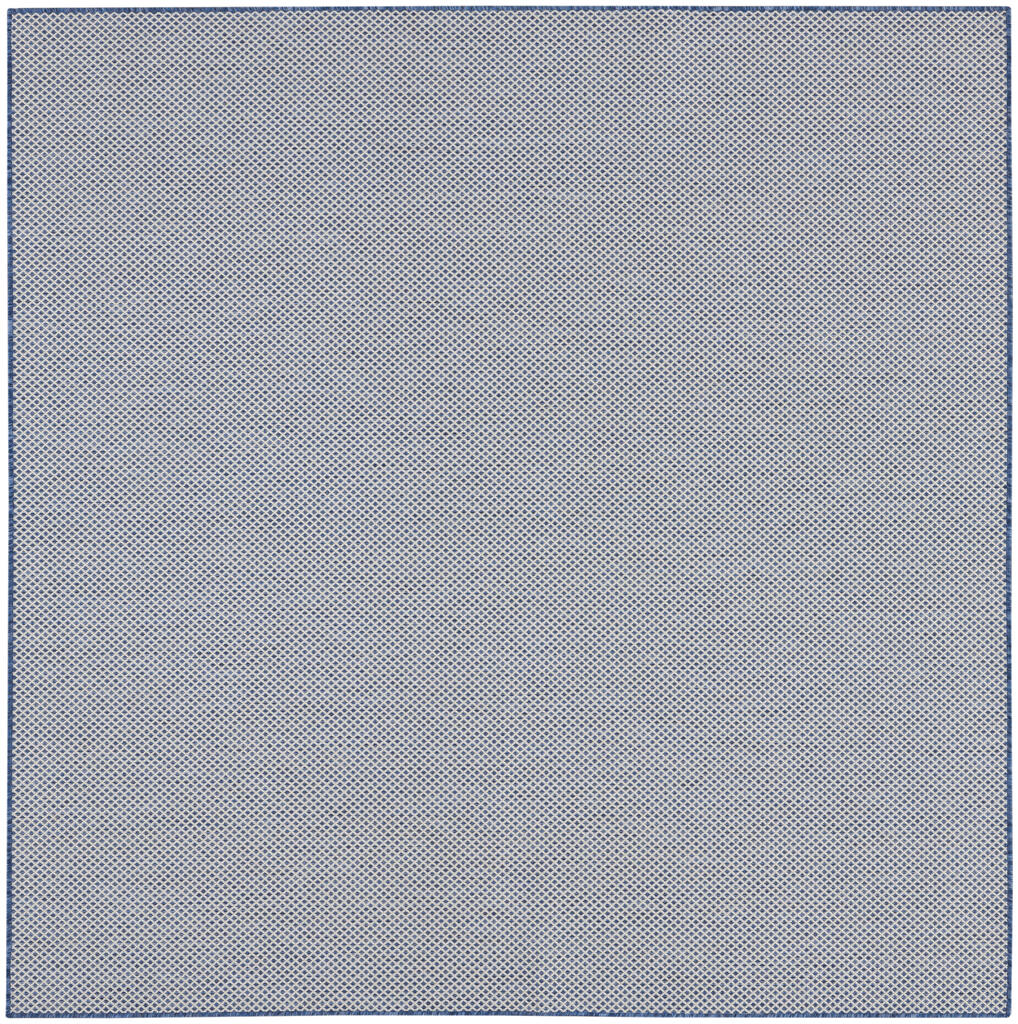 Courtyard 8' x 8' Square Rug In Ivory Blue by Nourison | 1StopBedrooms
