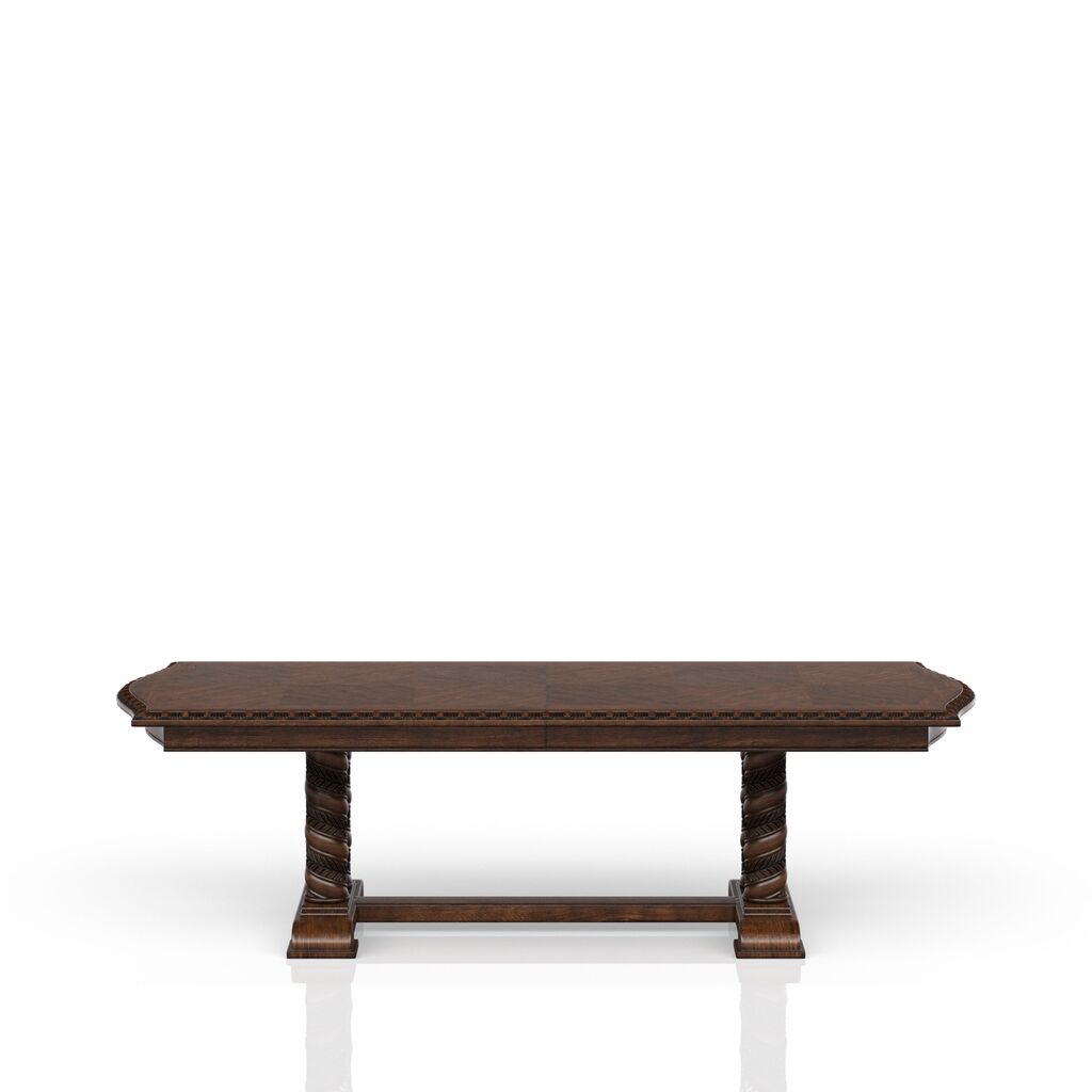Coventry Traditional Trestle Dining Table In Mahogany by Bernell ...
