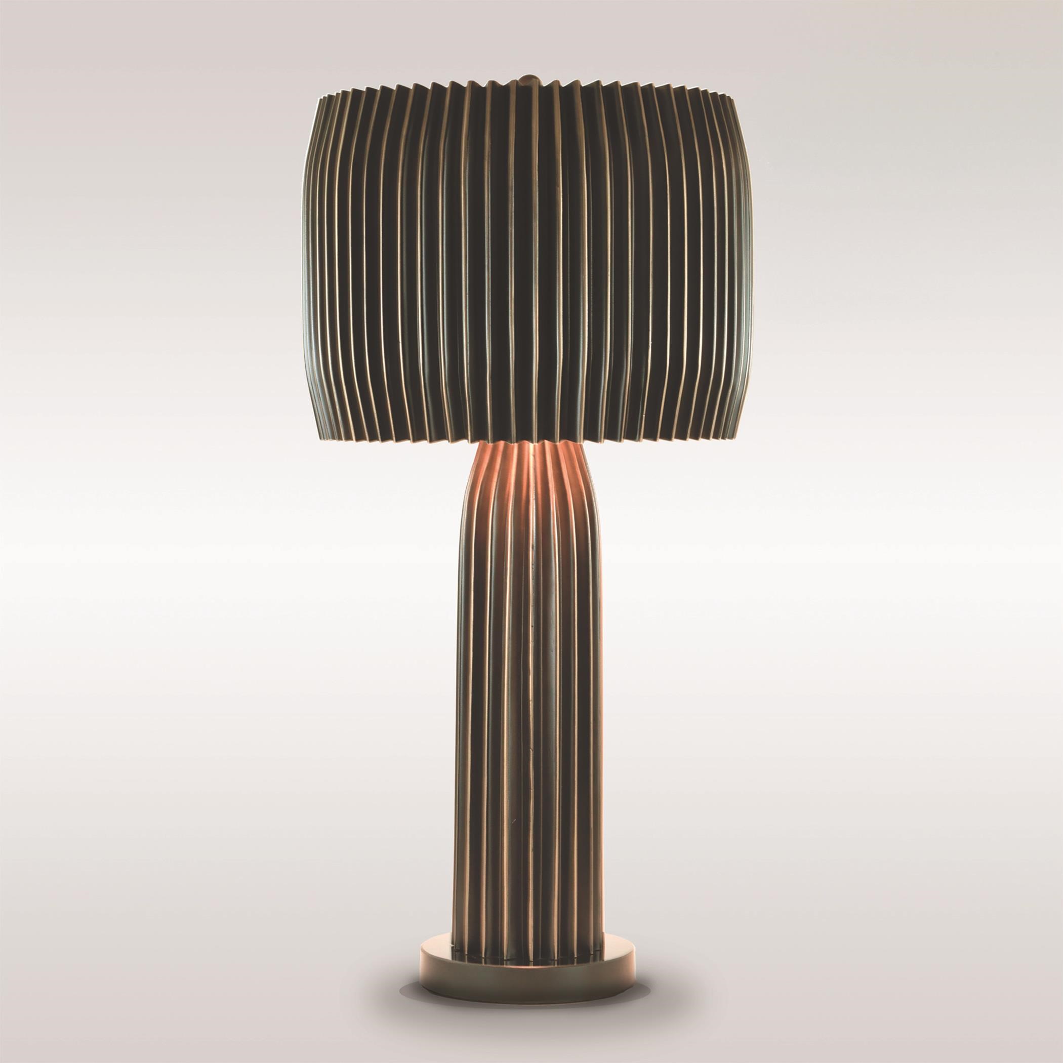 Crimp Table Lamp In Bronze by Global Views | 1StopBedrooms