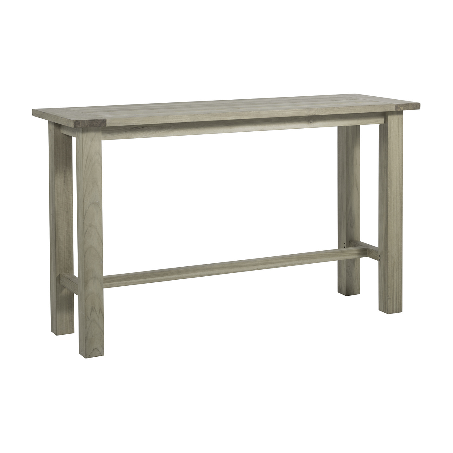 Croquet Teak Bar Table In Oyster Teak by Summer Classics | 1StopBedrooms
