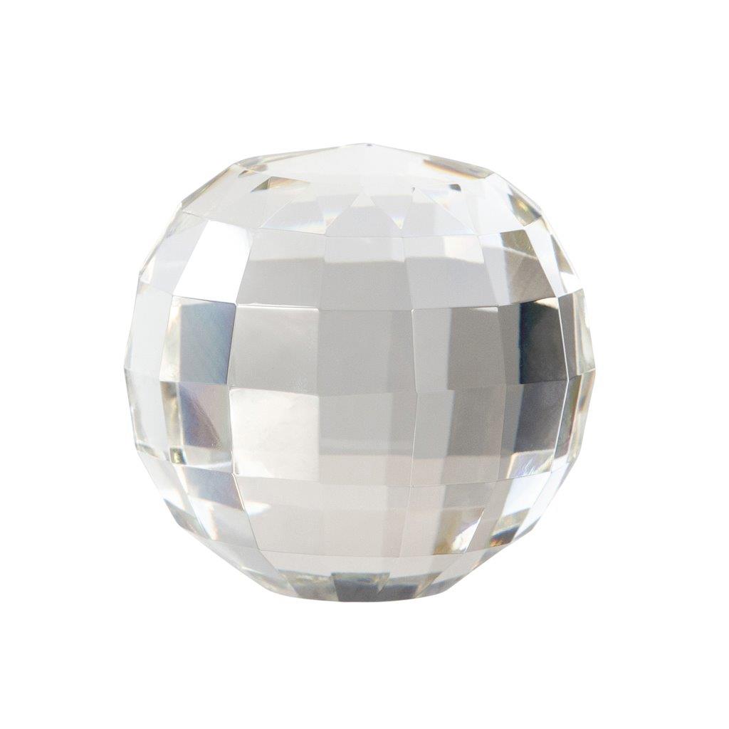 Crystal 4 Inch Orb In Clear by Sagebrook | 1StopBedrooms