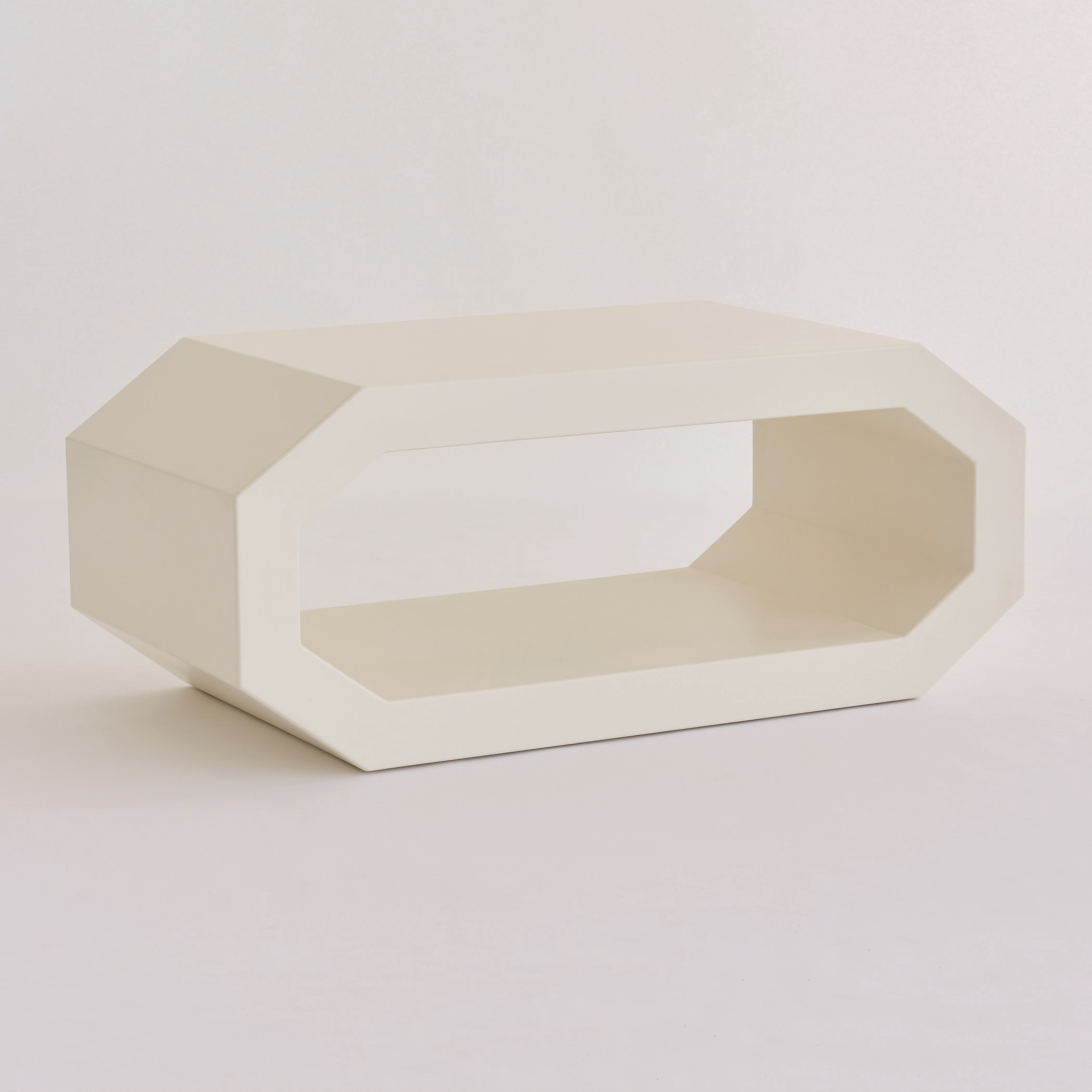 Cubist Coffee Table In White by Global Views | 1StopBedrooms