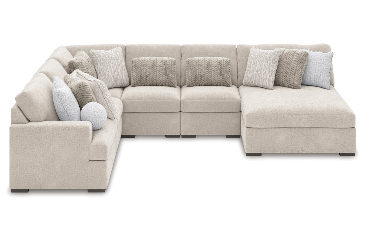 Cuddlesome 6-Piece LAF Sectional with Chaise In Arctic by Ashley ...