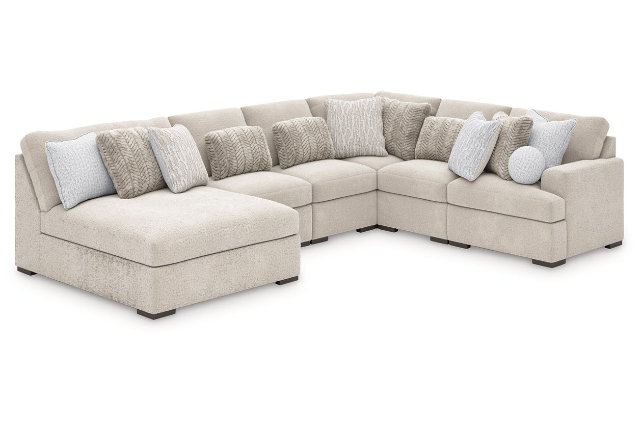 Cuddlesome 6-Piece RAF Sectional with Chaise In Arctic by Ashley ...