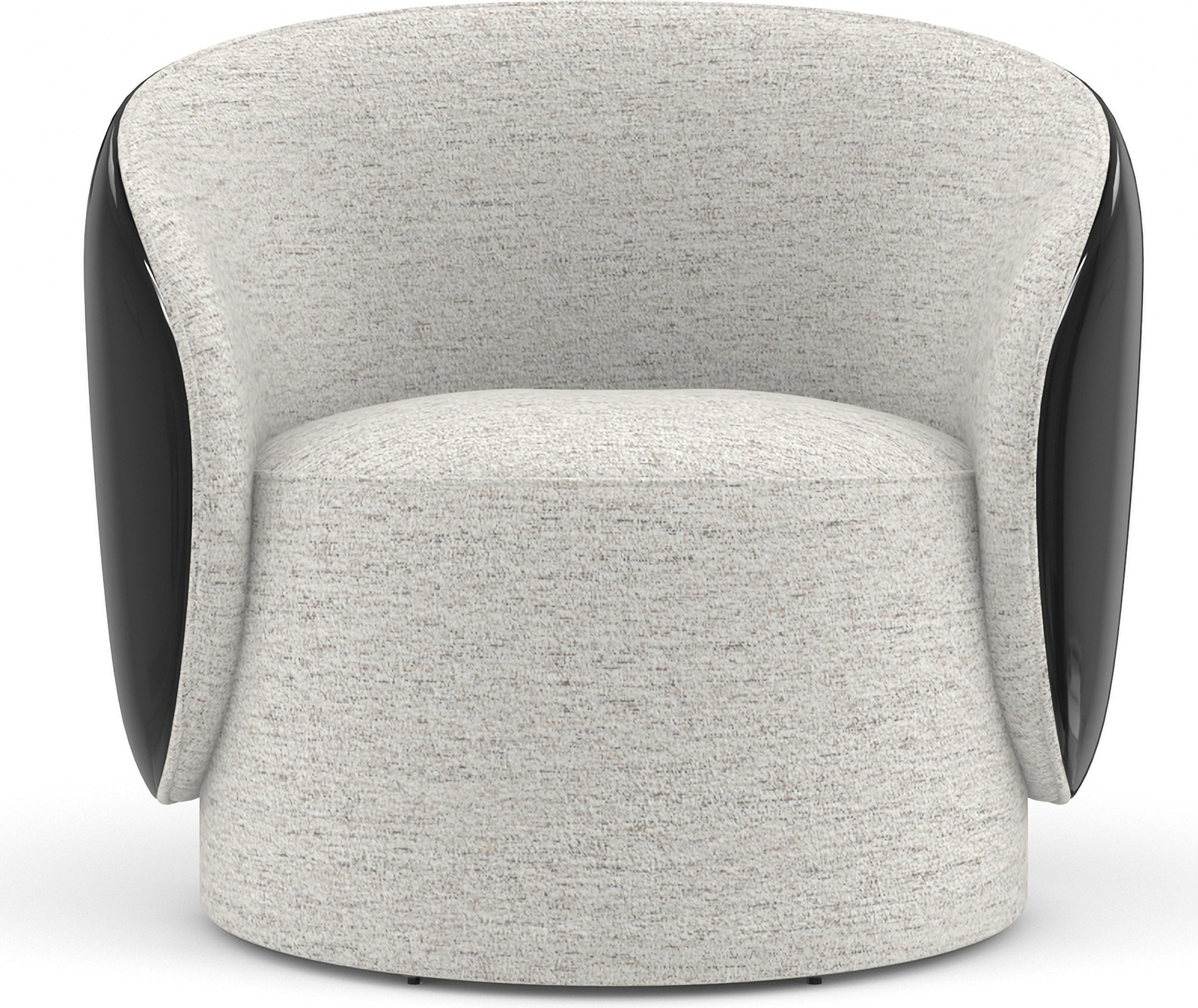 Cuff Swivel Chair In Cream by Caracole | 1StopBedrooms