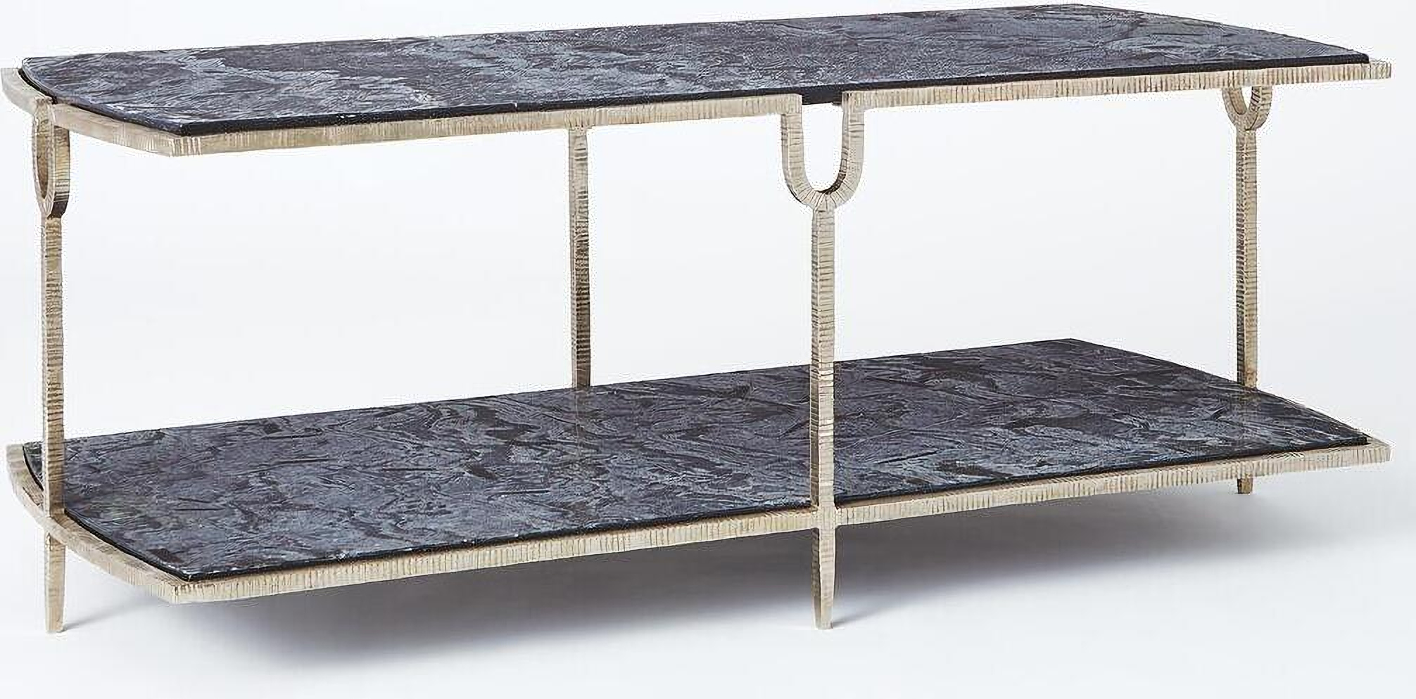 Curve Cocktail Table In Silver by Global Views | 1StopBedrooms