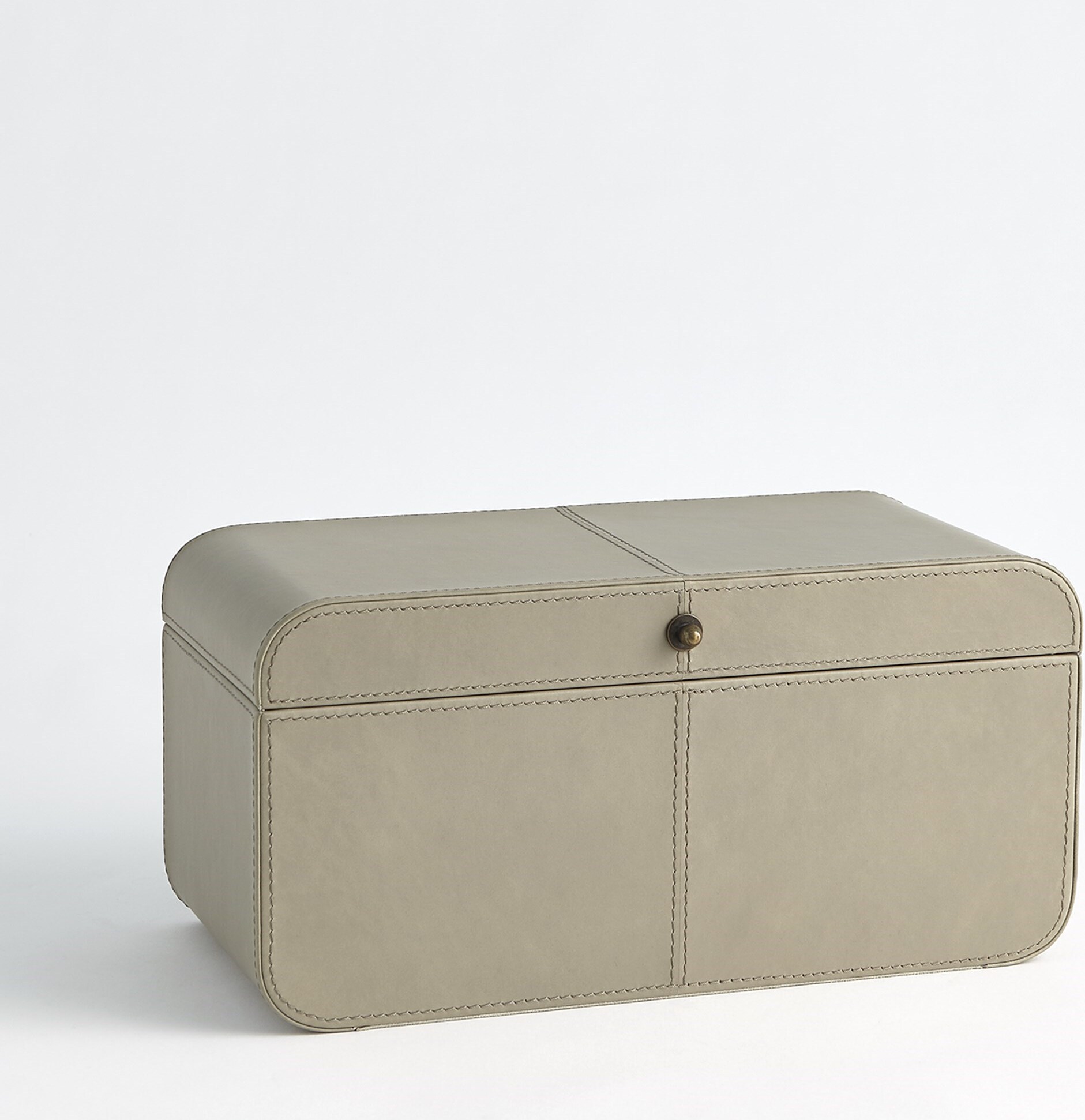 Curved Corner Large Box In Light Grey by Global Views | 1StopBedrooms