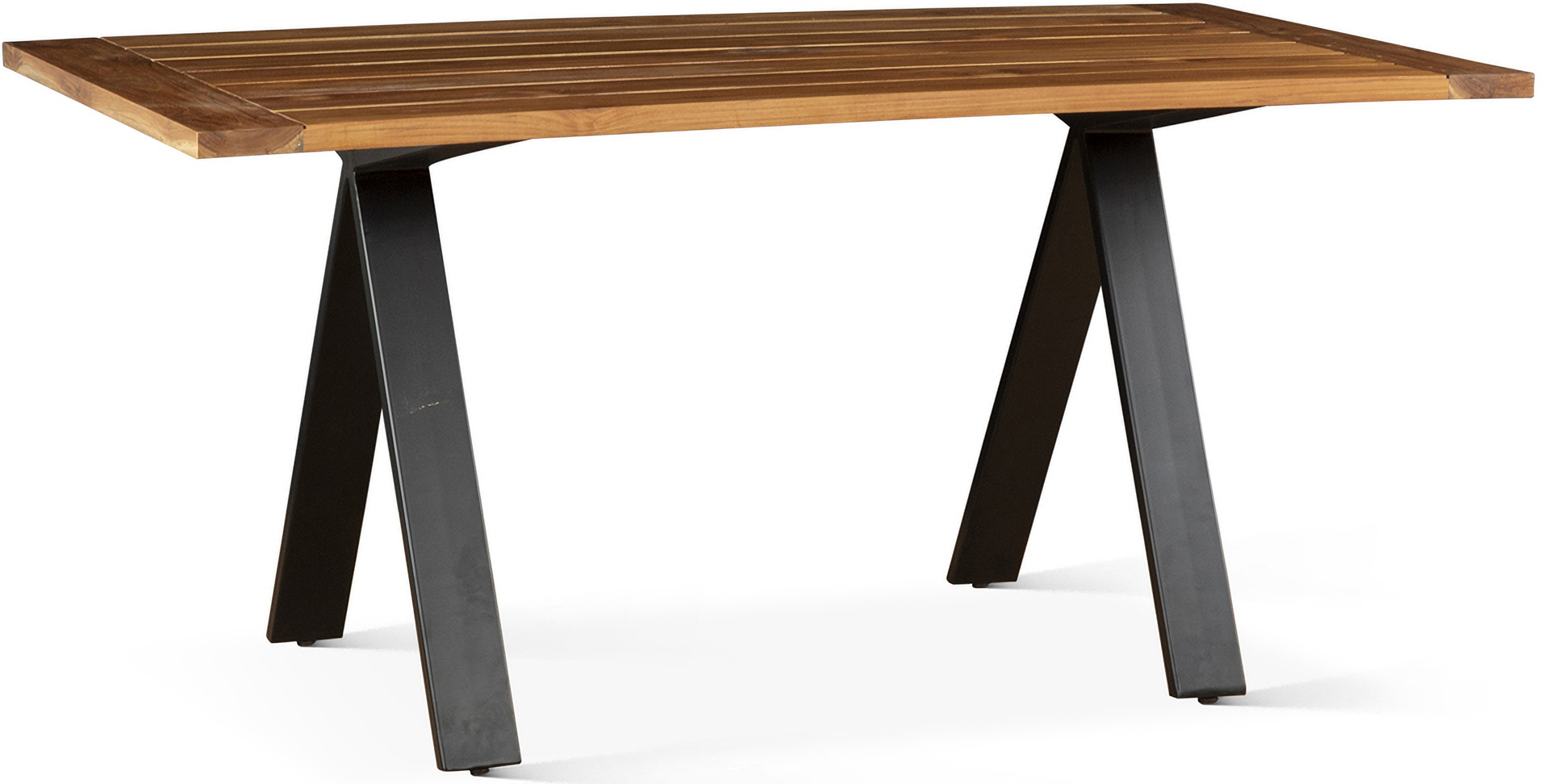 Cyprus 65 Inch Patio Dining Table In Natural Teak by Home Trends and ...