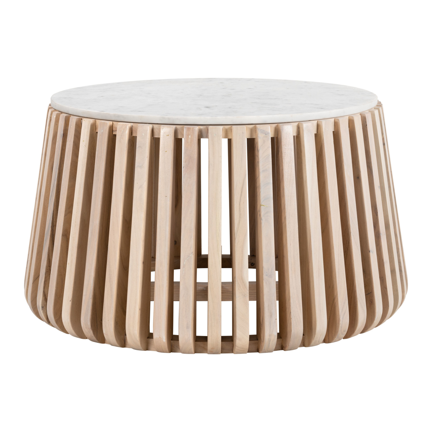 Cyprus Coffee Table In White and Natural by Zuo Modern | 1StopBedrooms