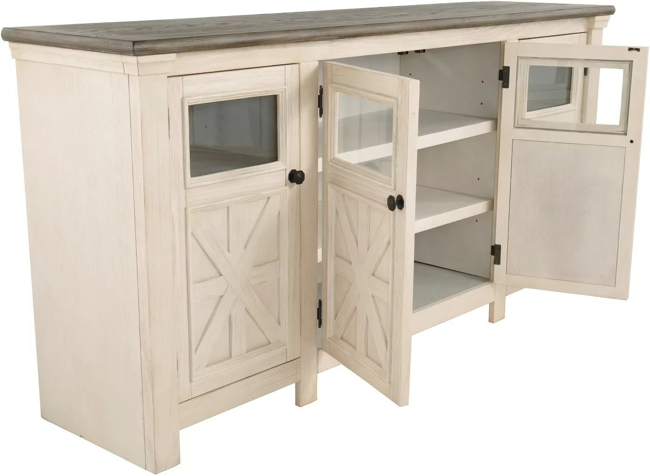 Bolanburg Weathered Gray Extra Large TV Stand - 1StopBedrooms.