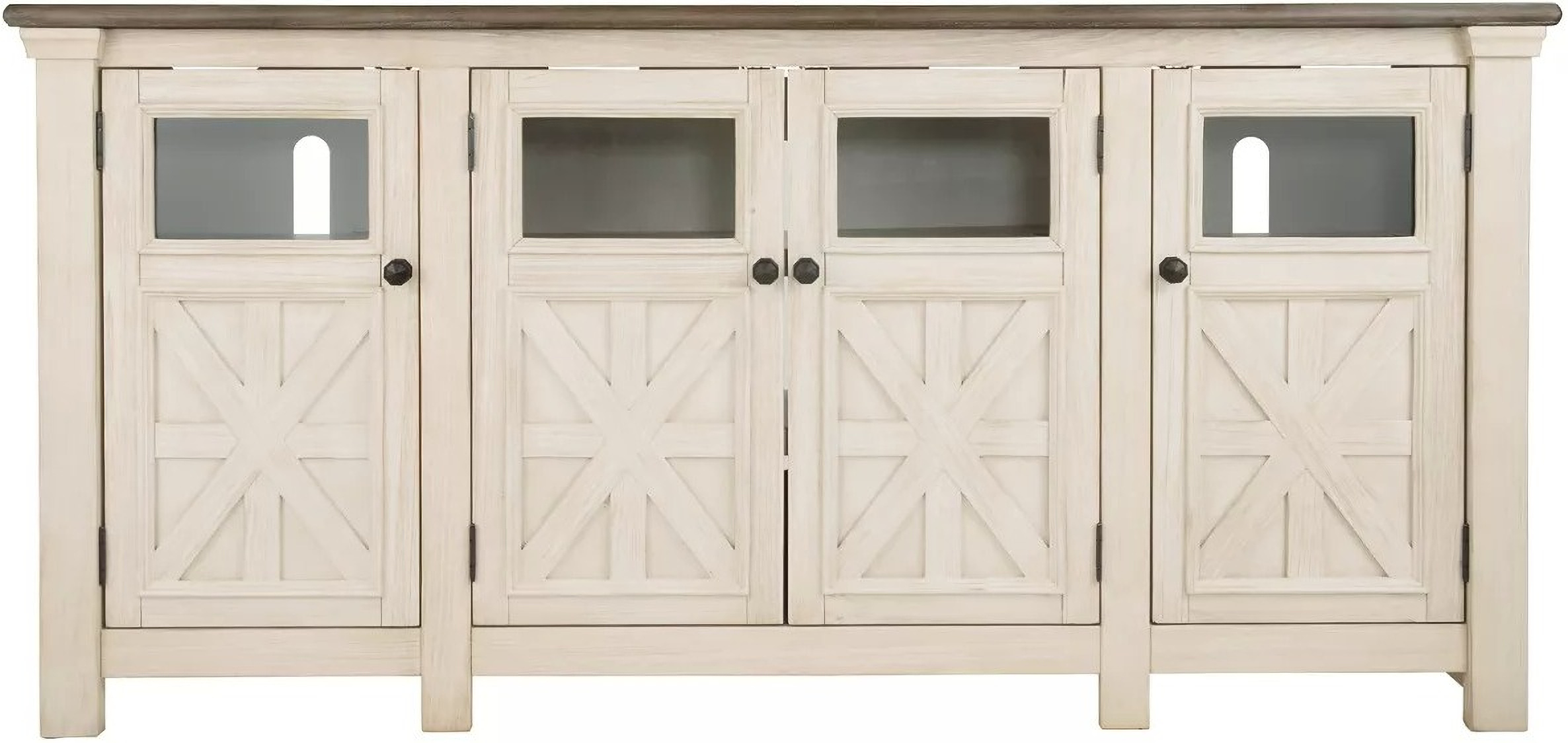 Bolanburg Weathered Gray Extra Large TV Stand - 1StopBedrooms.