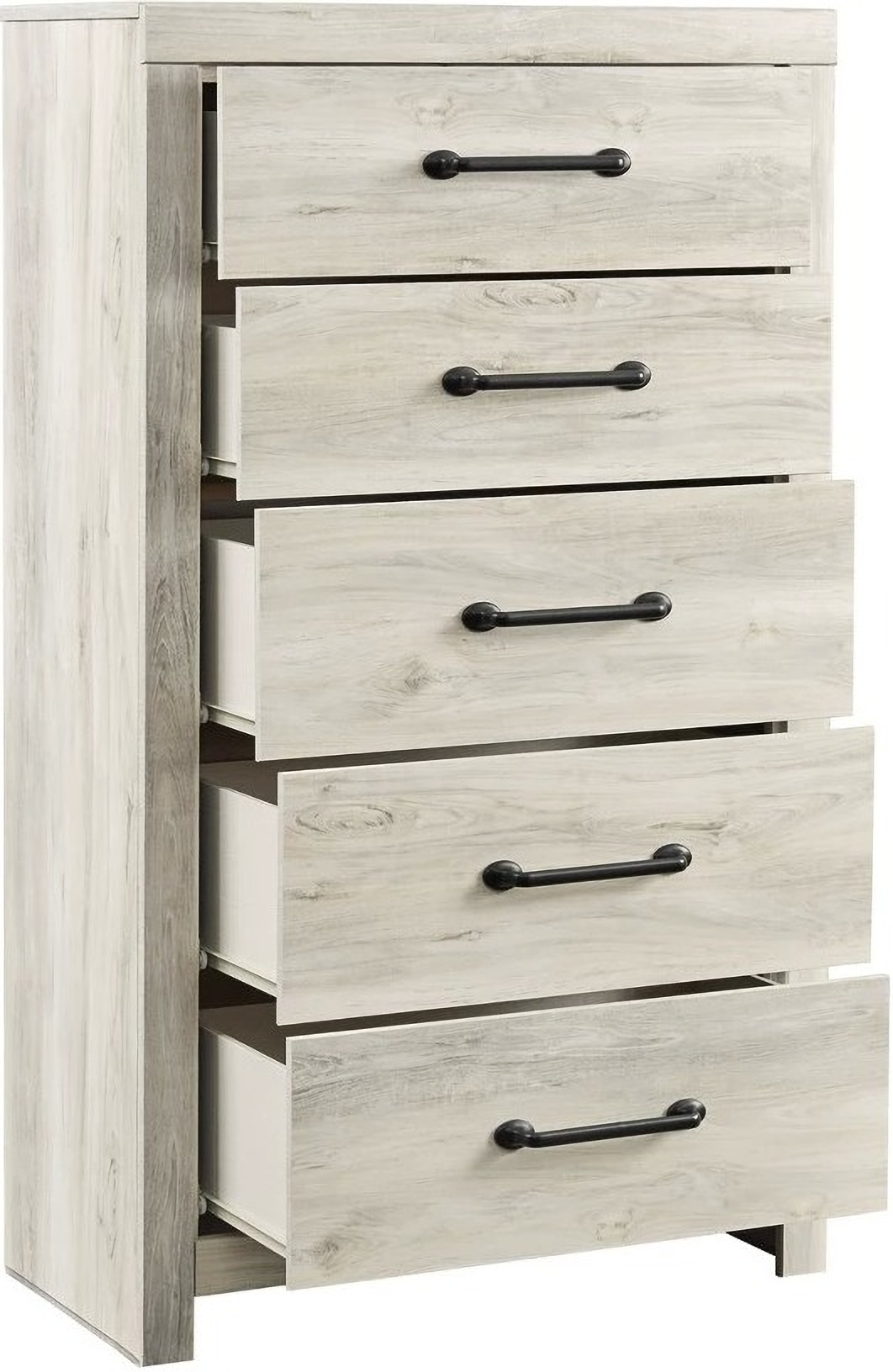 Cambeck White Wash Five Drawer Chest B192-46 - 1StopBedrooms.