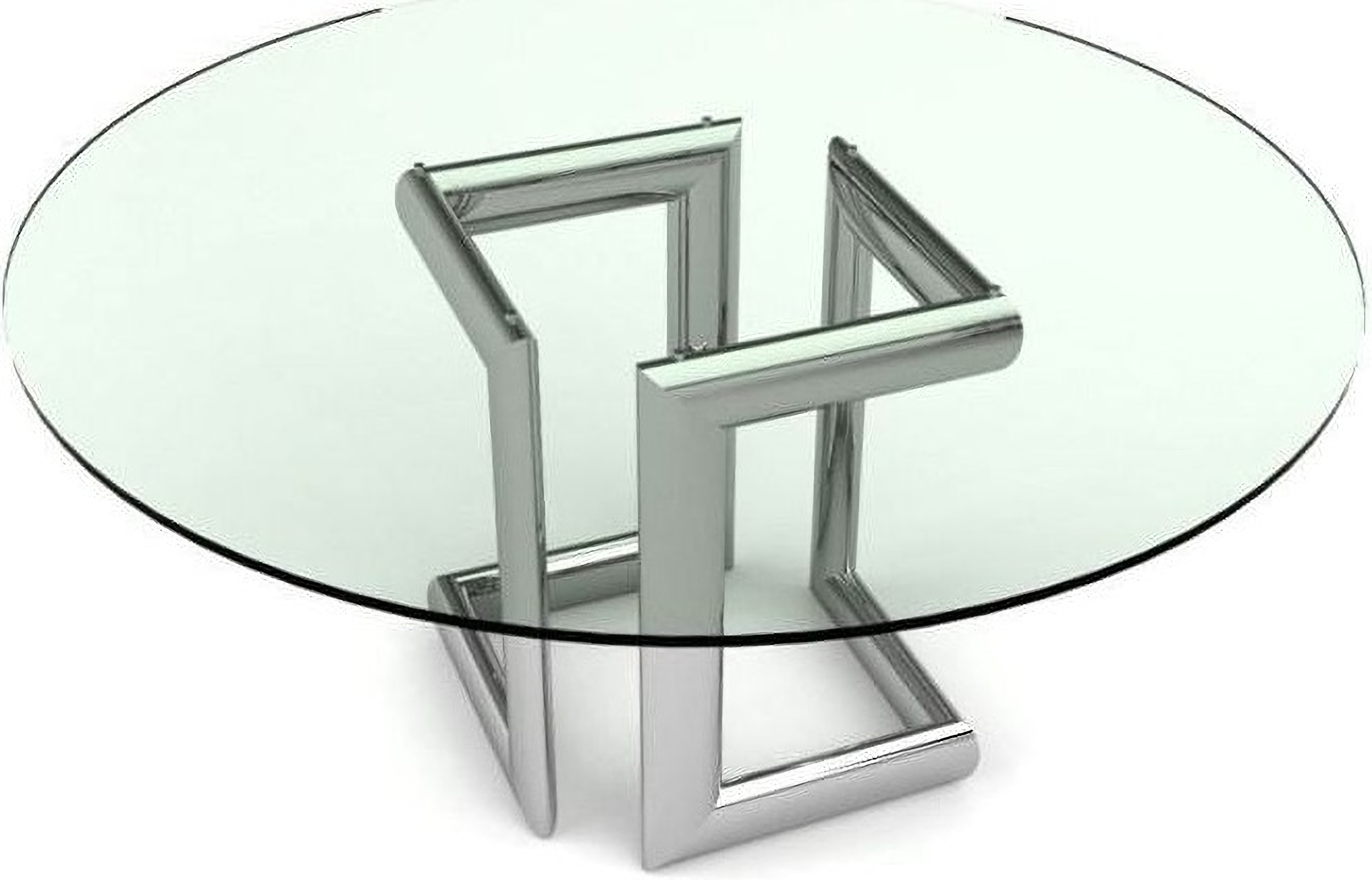 Clara Silver Round Dining Table - 1StopBedrooms.