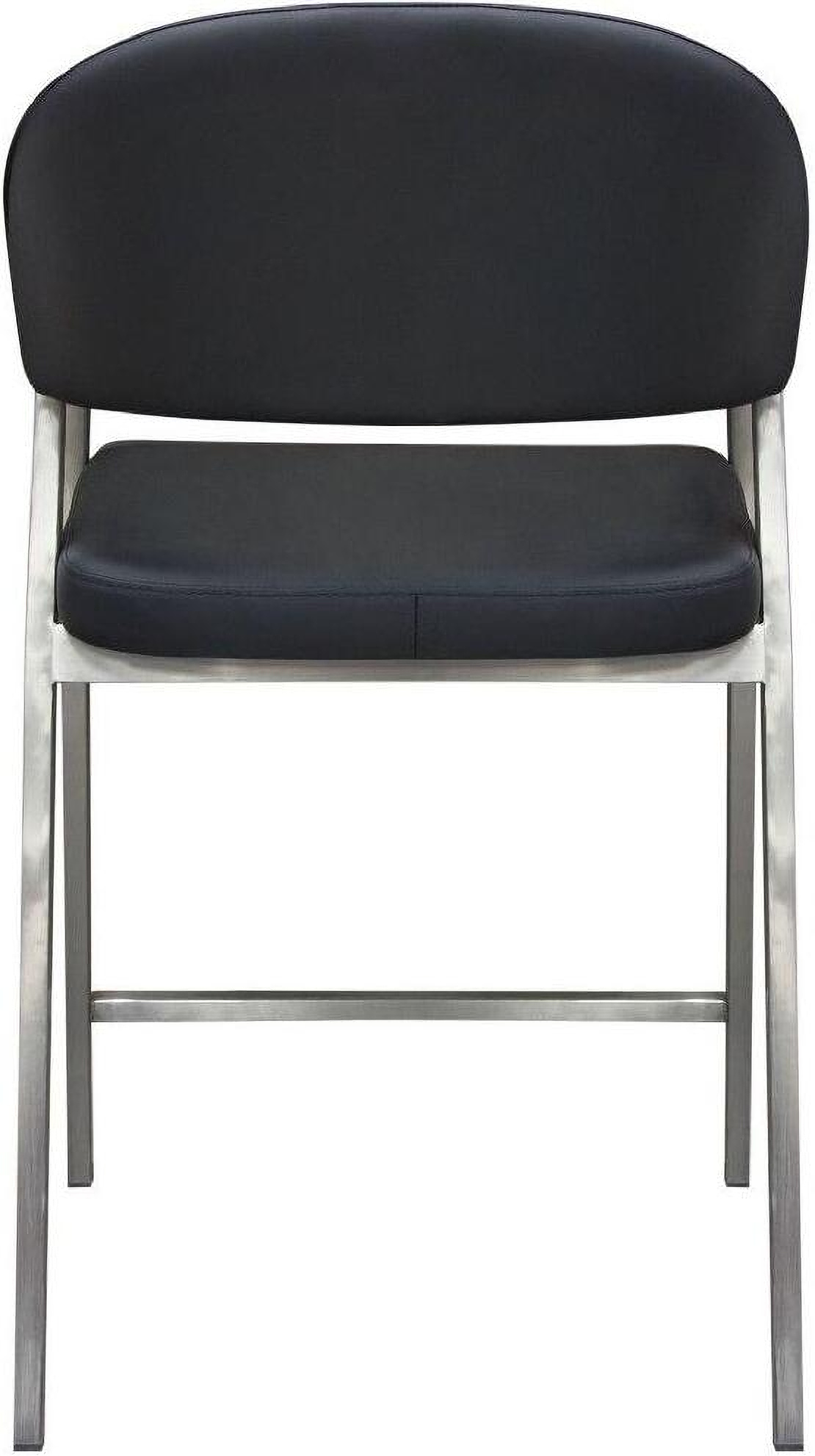 Diamond Sofa Adele Black Leatherette Counter Height Chairs Set of 2 ...