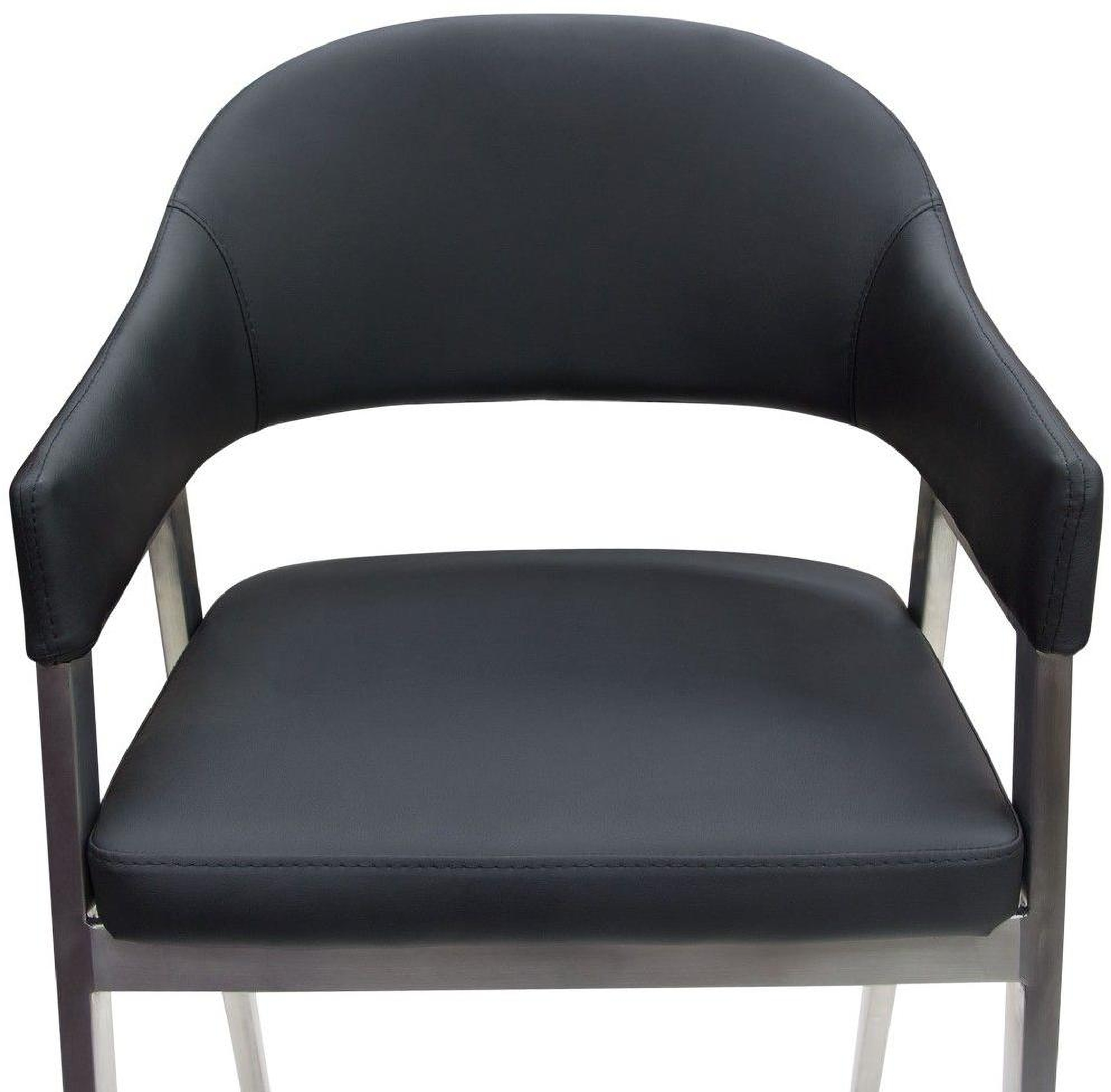 Diamond Sofa Adele Black Leatherette Counter Height Chairs Set of 2 ...