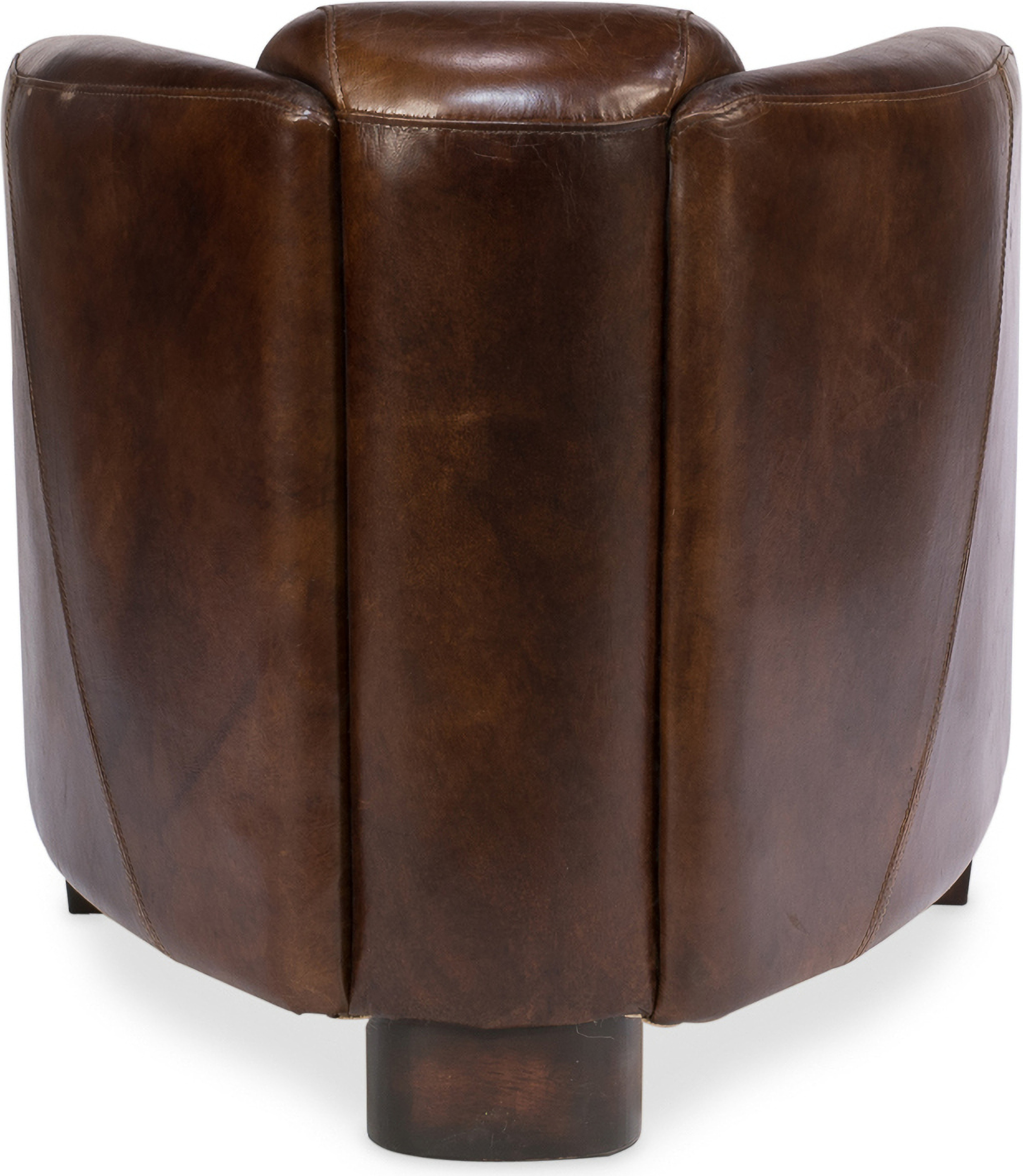 Mandy Brown Leather Arm Chair - 1StopBedrooms.
