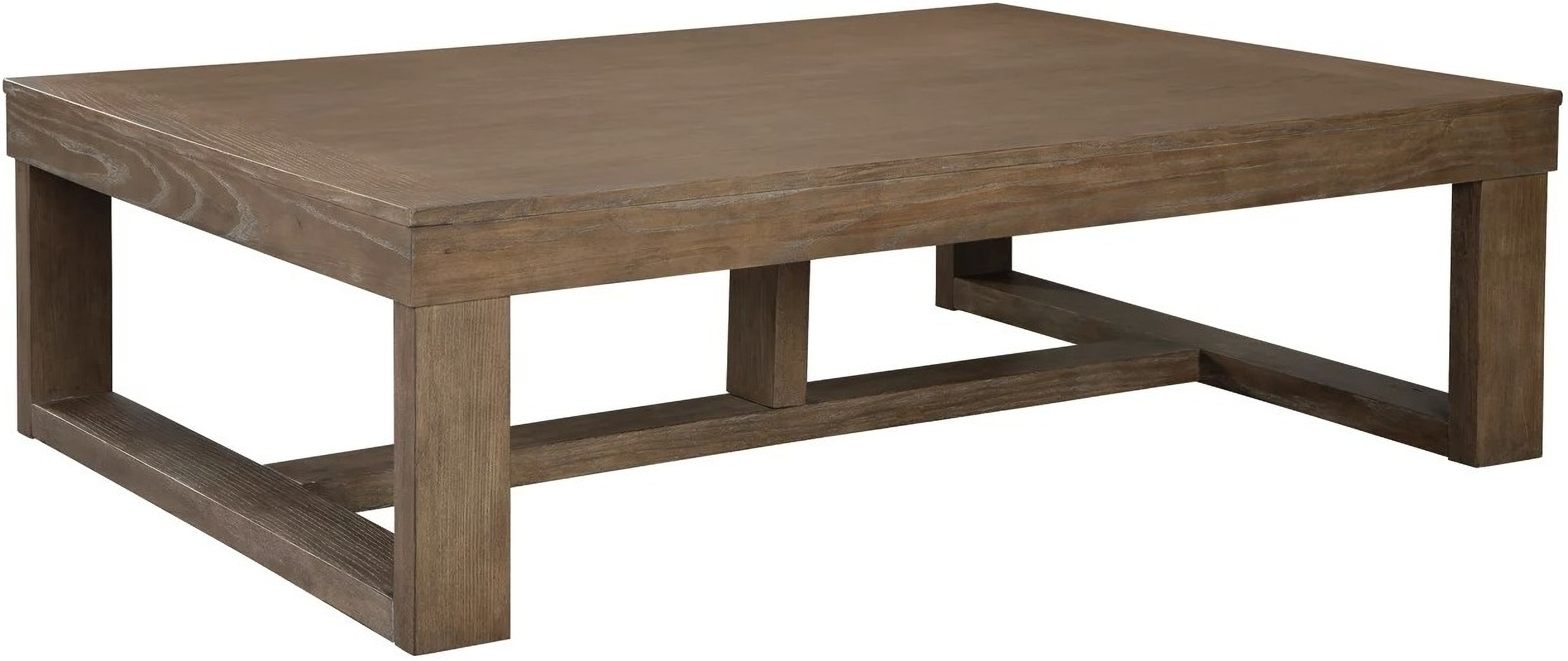 Cariton Gray Rectangular Cocktail Table - 1StopBedrooms.