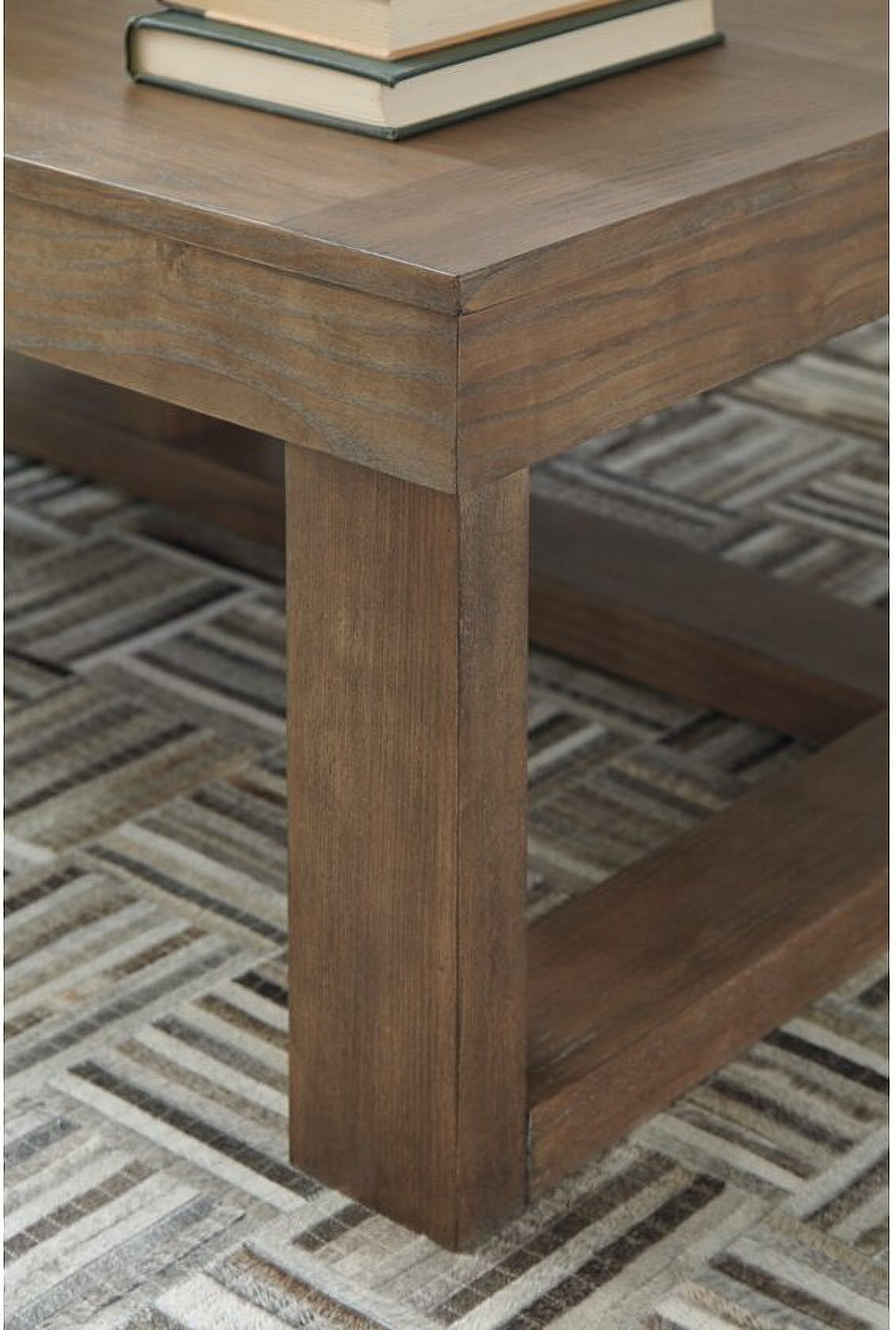 Cariton Gray Rectangular Cocktail Table - 1StopBedrooms.