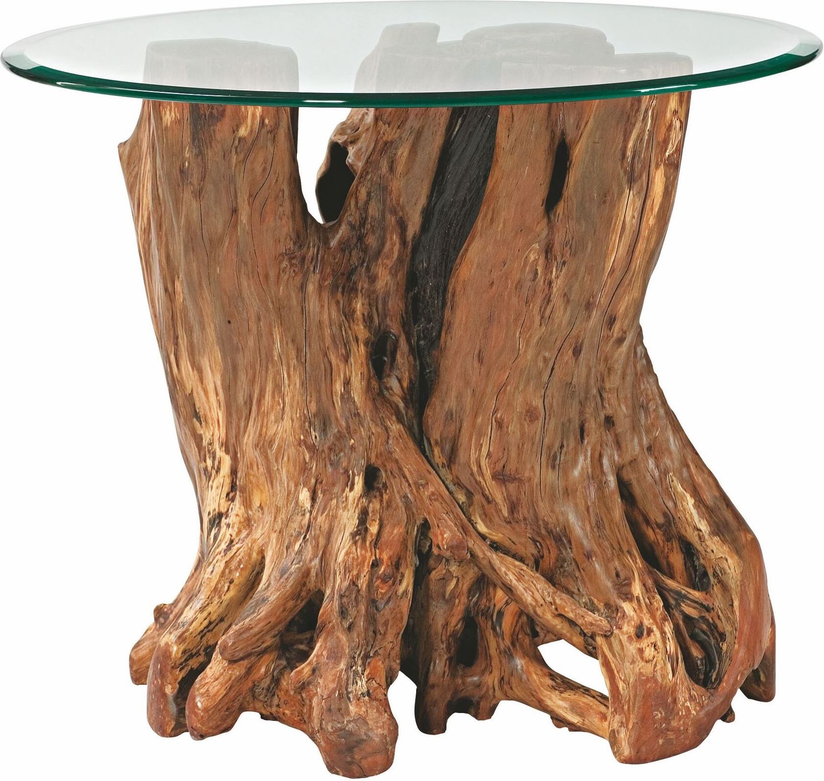 Hidden Treasures Root Ball End Table - 1StopBedrooms.