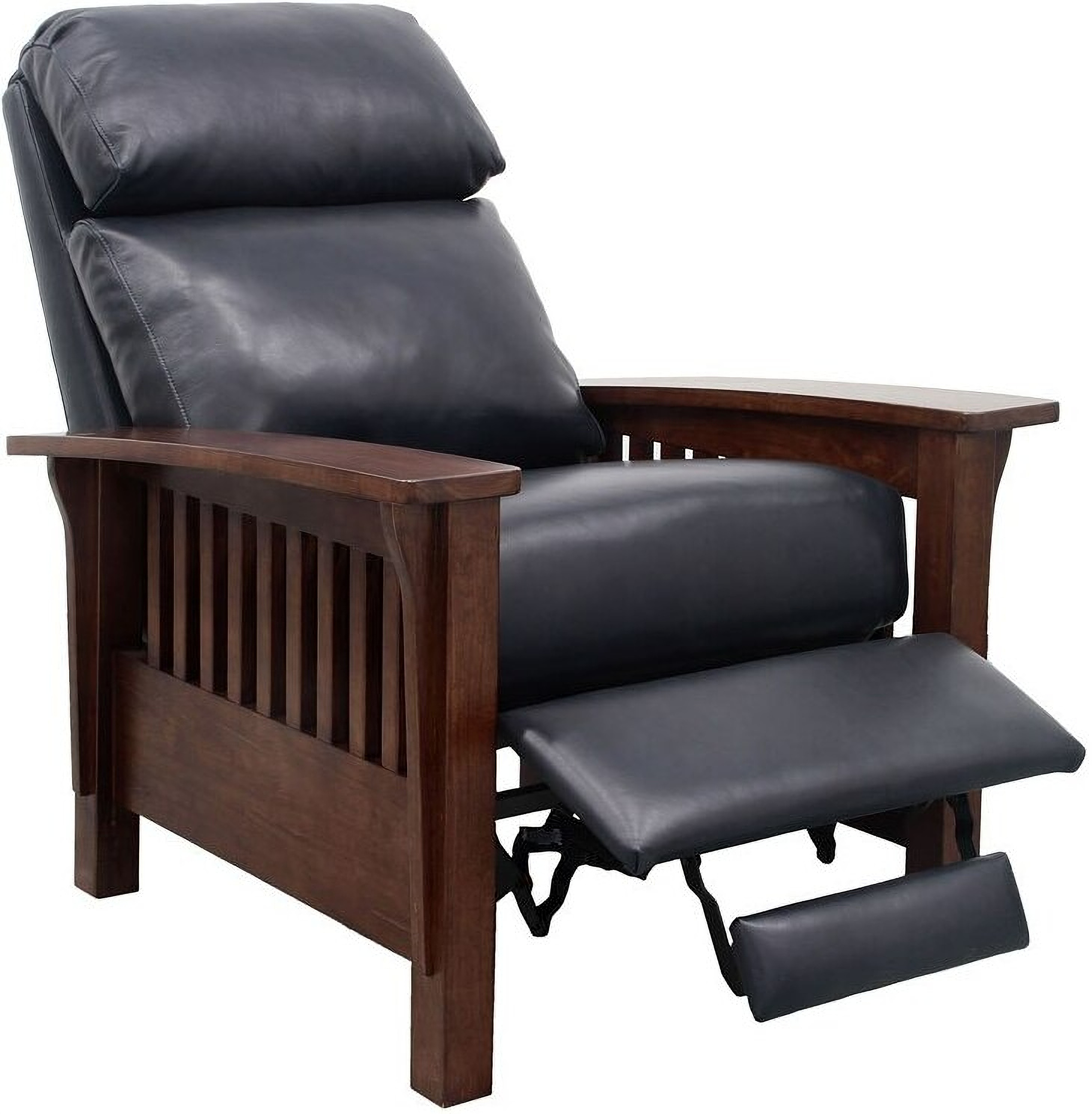 Mission Recliner (Blue) - 1StopBedrooms.