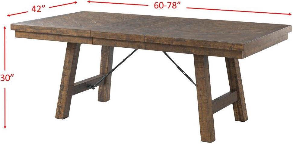 Dex Smokey Walnut Extendable Rectangular Dining Table - 1StopBedrooms.