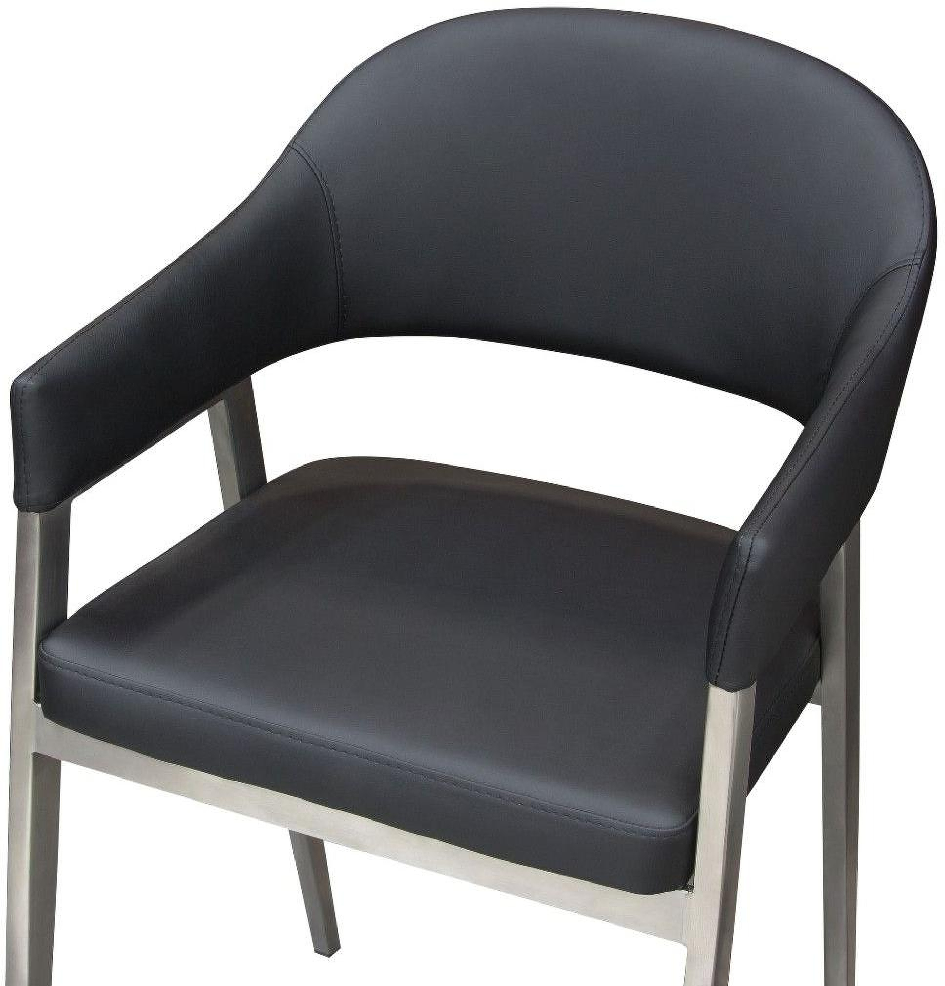 Diamond Sofa Adele Black Leatherette Counter Height Chairs Set of 2 ...