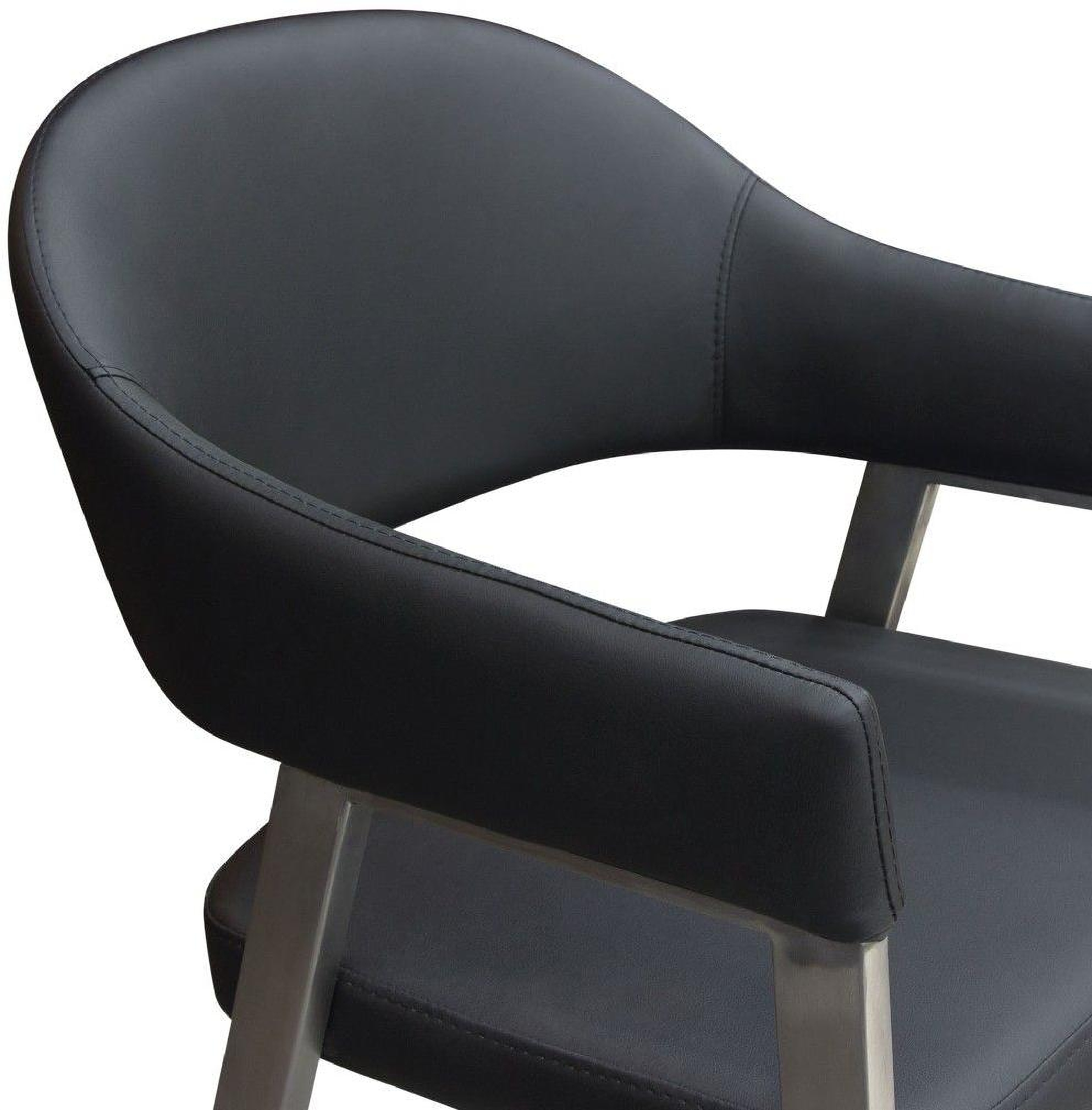 Diamond Sofa Adele Black Leatherette Counter Height Chairs Set of 2 ...