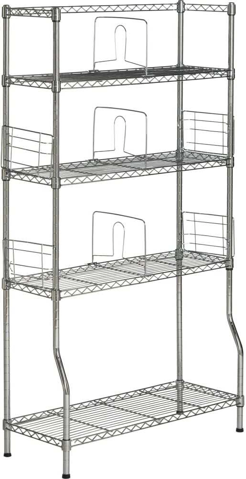 Fernand Chrome Wire Book Rack - 1StopBedrooms.