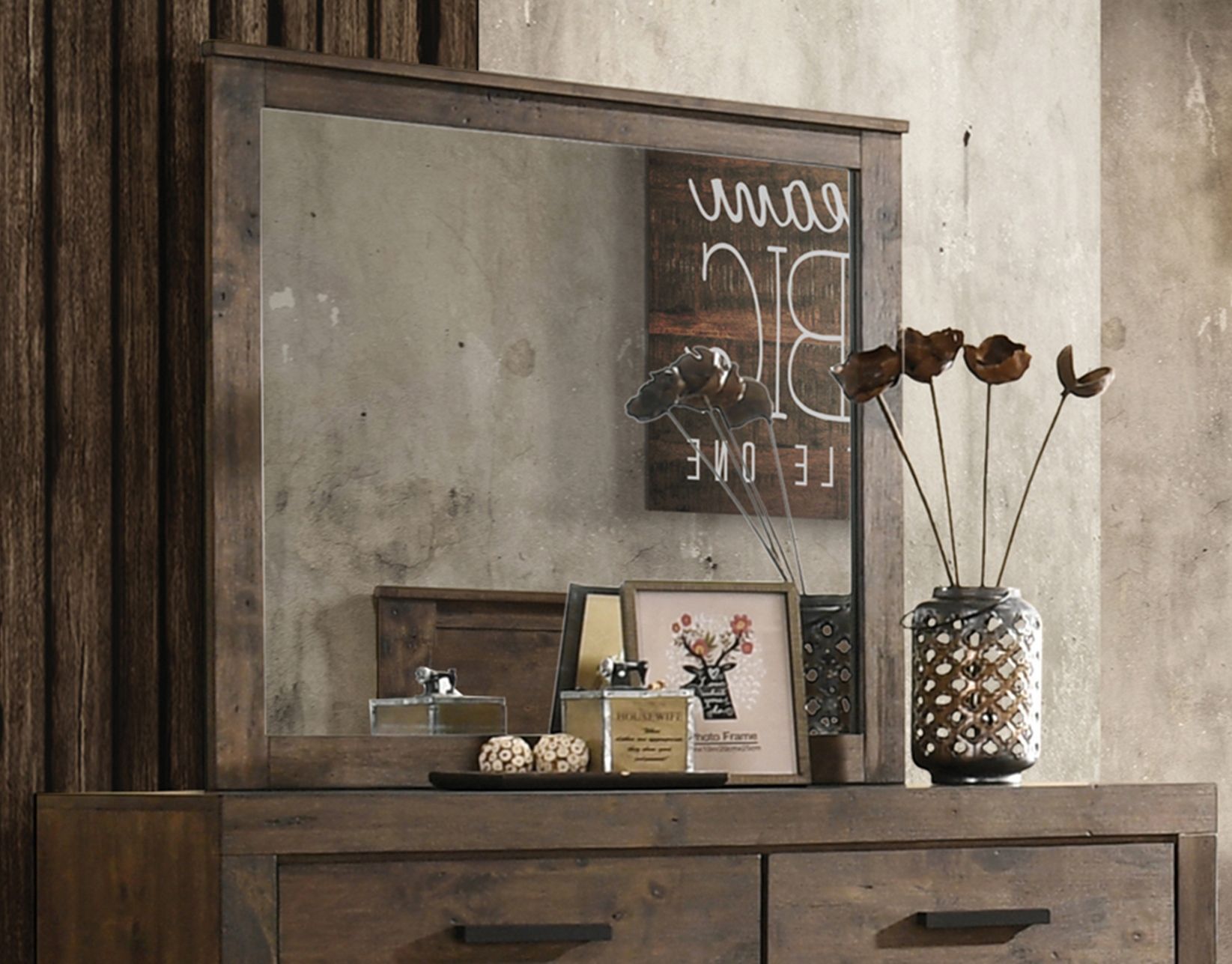 Woodmont Rustic Golden Brown Panel Bedroom Set - 1StopBedrooms.