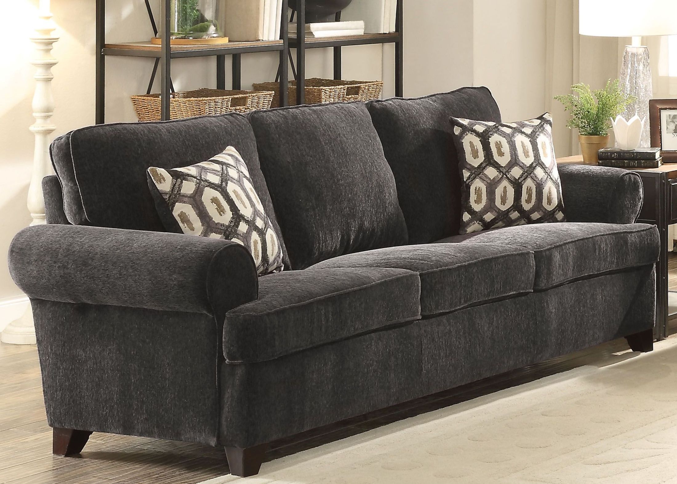 Signature Design by Ashley Soletren Stone Sofa - Soletren Collection ...