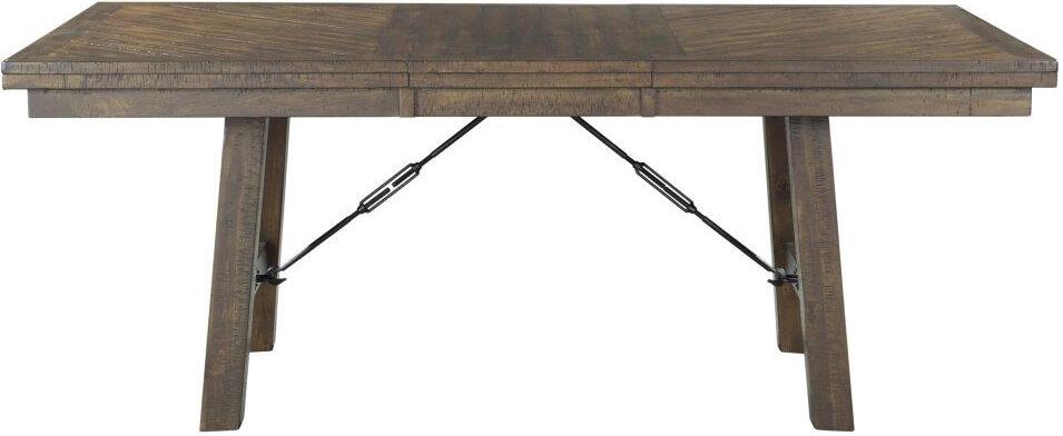Dex Smokey Walnut Extendable Rectangular Dining Table - 1StopBedrooms.